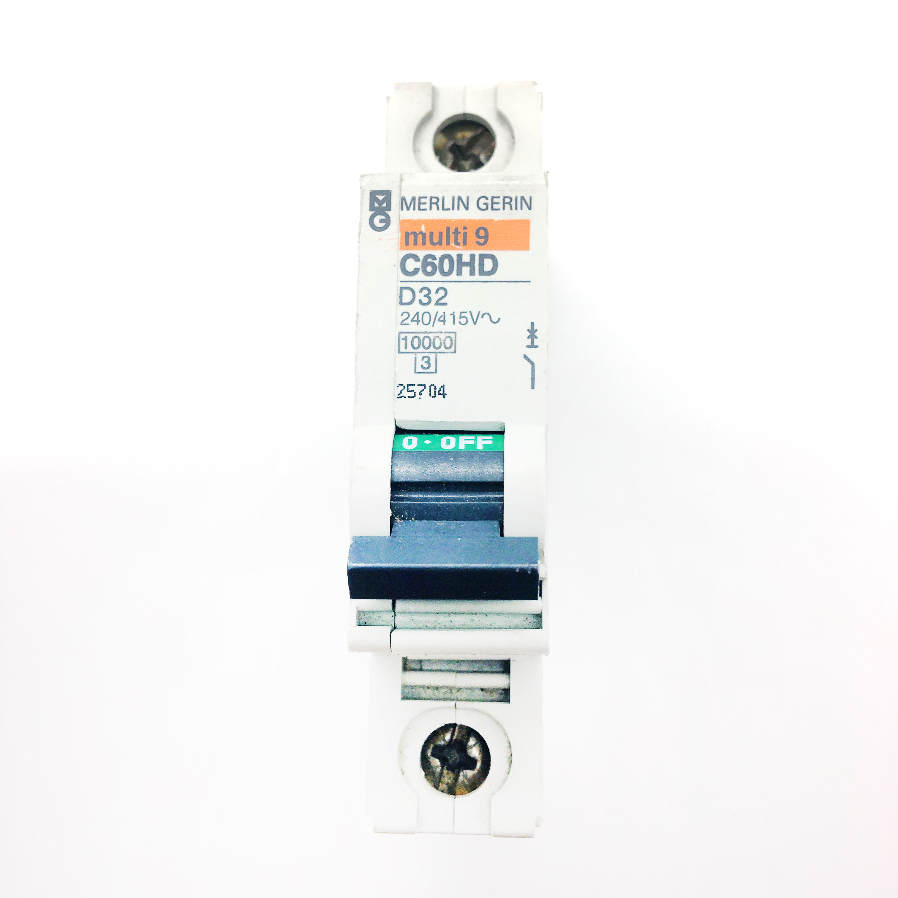 MCB's: Merlin Gerin Multi9 C60HD 25704 D32 32A 32 Amp MCB Circuit ...