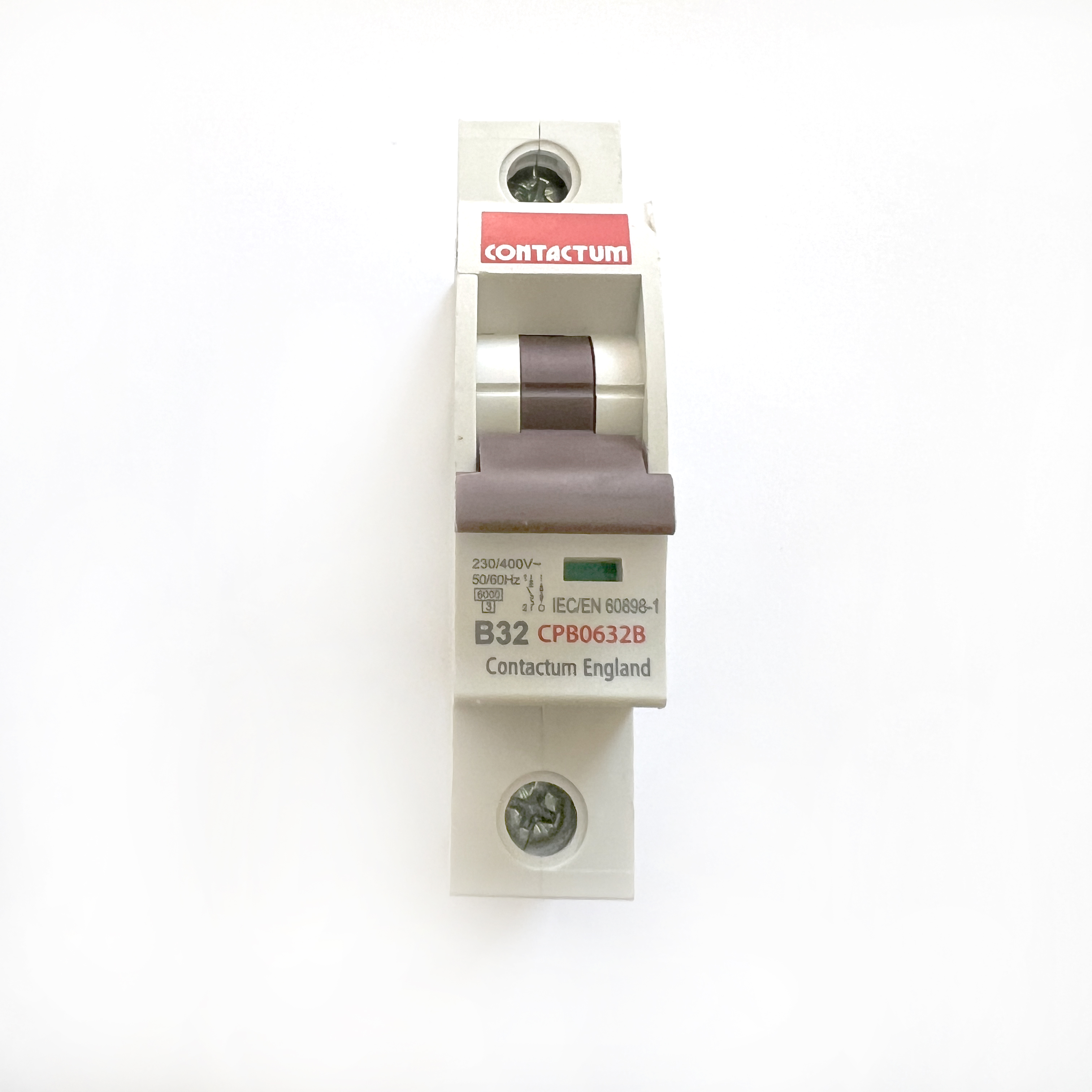 MCB's: Contactum CPB0632B B32 32A 32 Amp MCB Circuit Breaker Type B