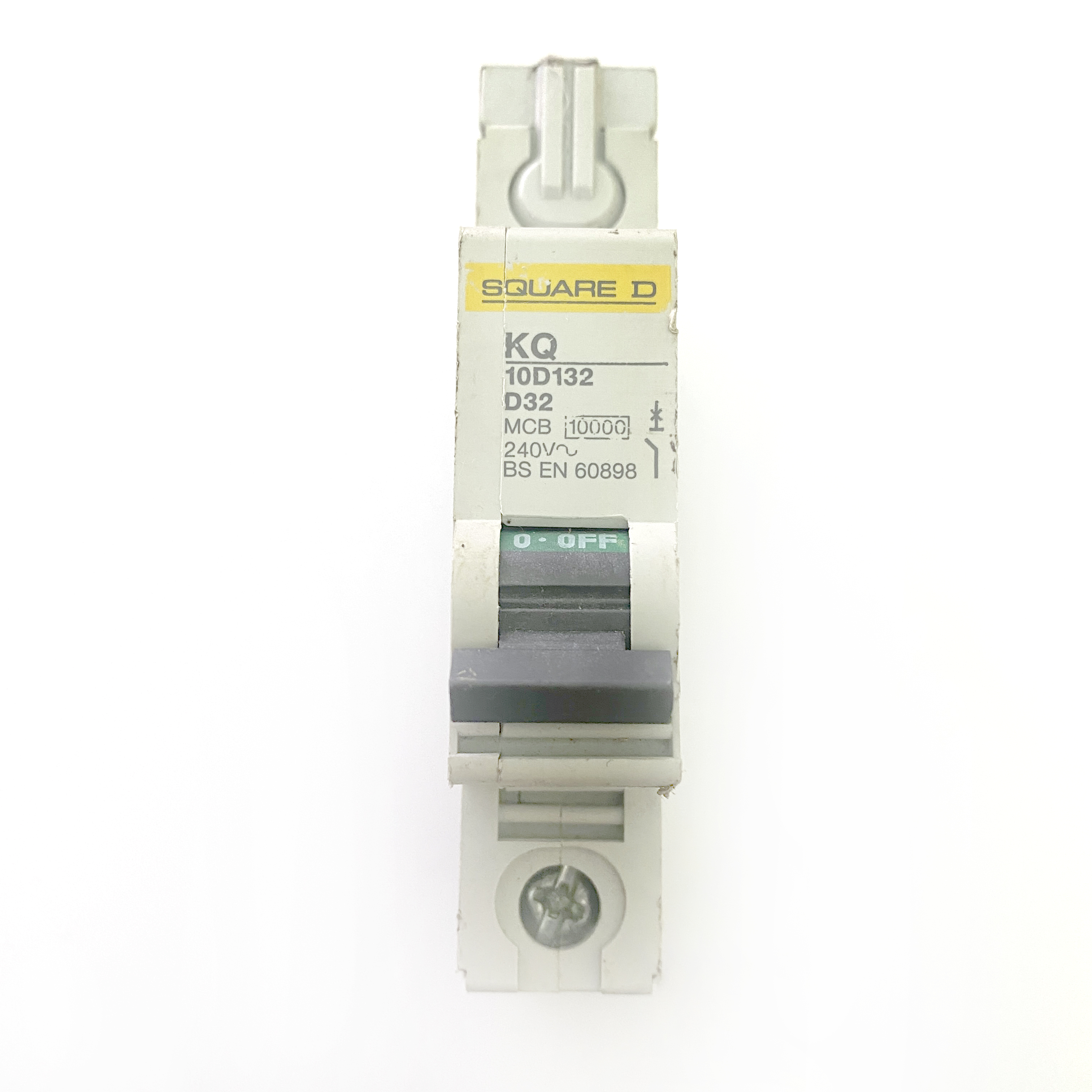 MCB's: Square D KQ 10D132 D32 32A 32 Amp MCB Circuit Breaker Type D