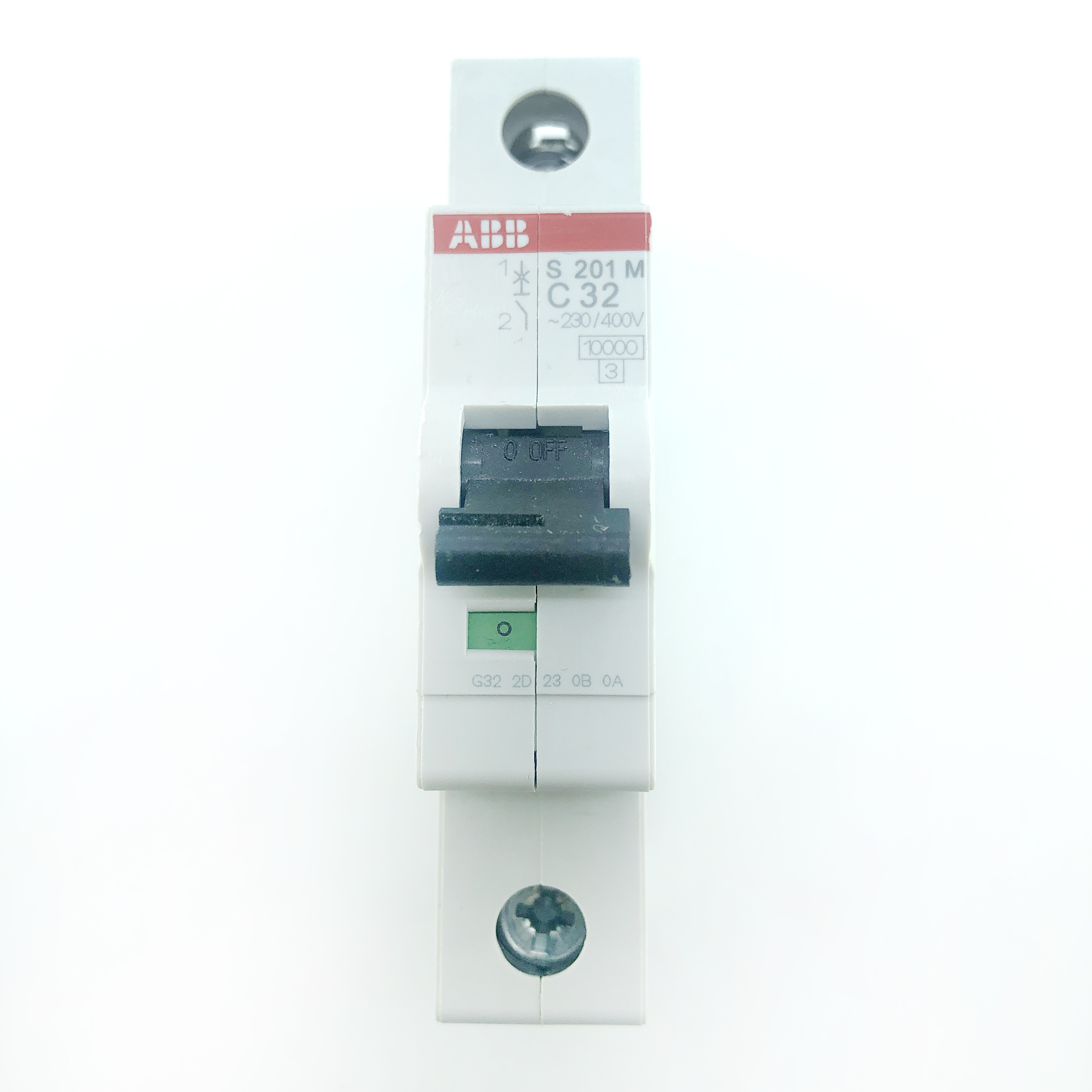 MCB's: ABB S201M C32 32A 32 Amp MCB Circuit Breaker Type C