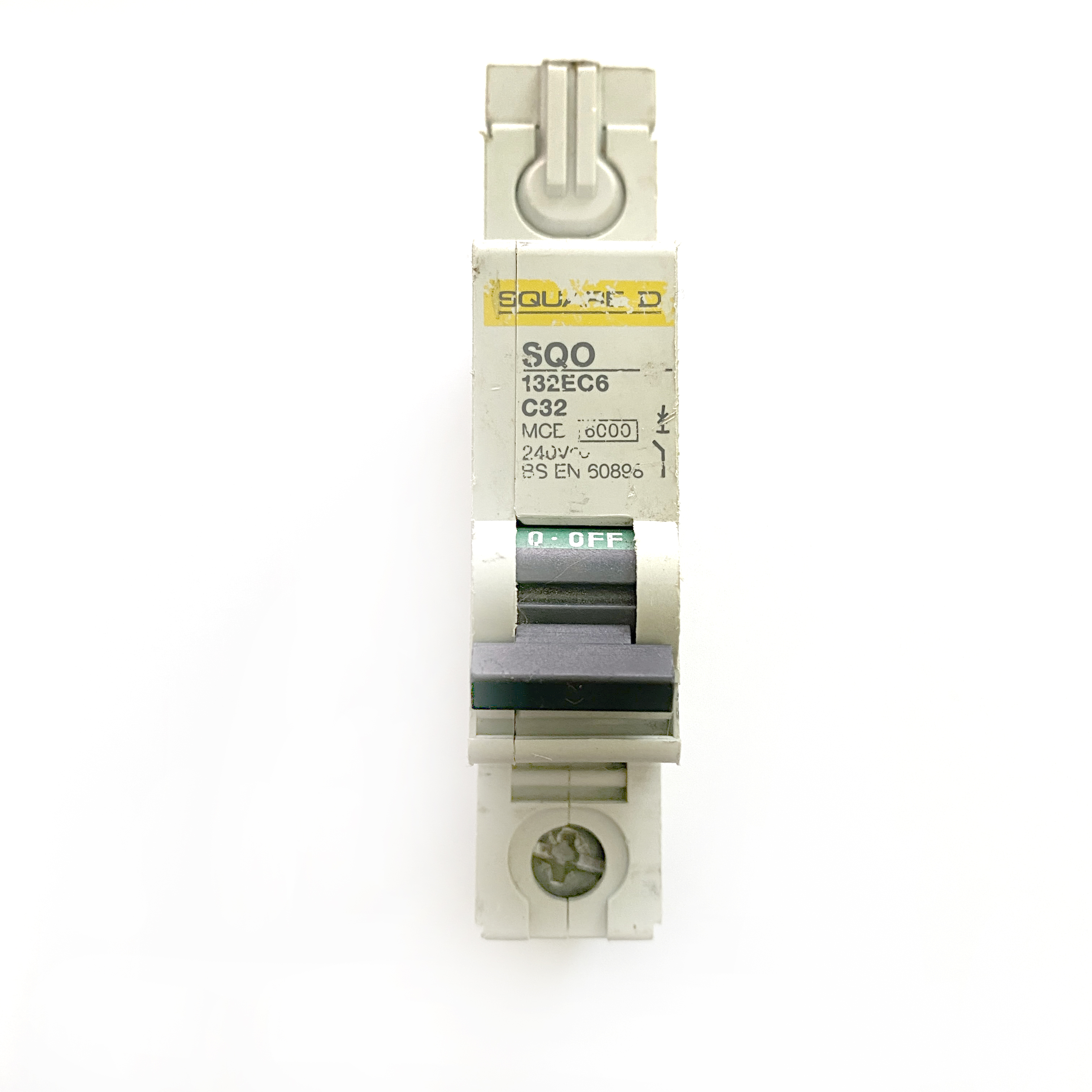 MCB's: Square D SQO 132EC6 C32 32A 32 Amp MCB Circuit Breaker Type C
