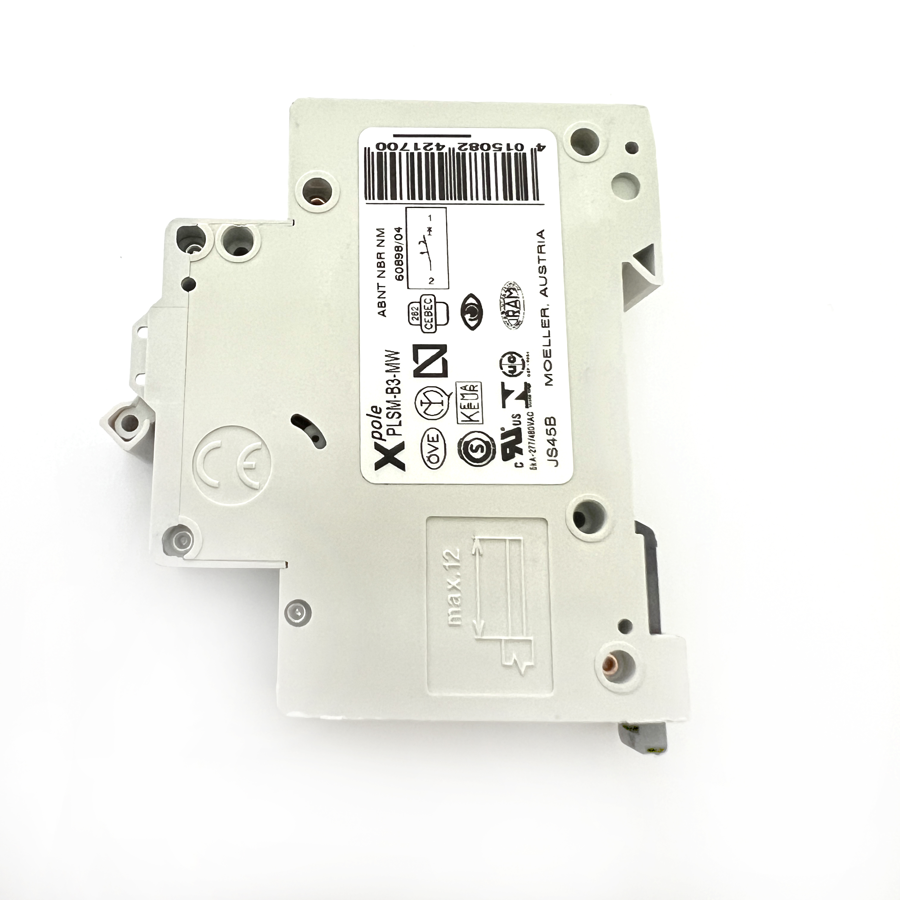 MCB's: Moeller xPole PLSM-B3-MW B3 3A 3 Amp MCB Circuit Breaker Type B