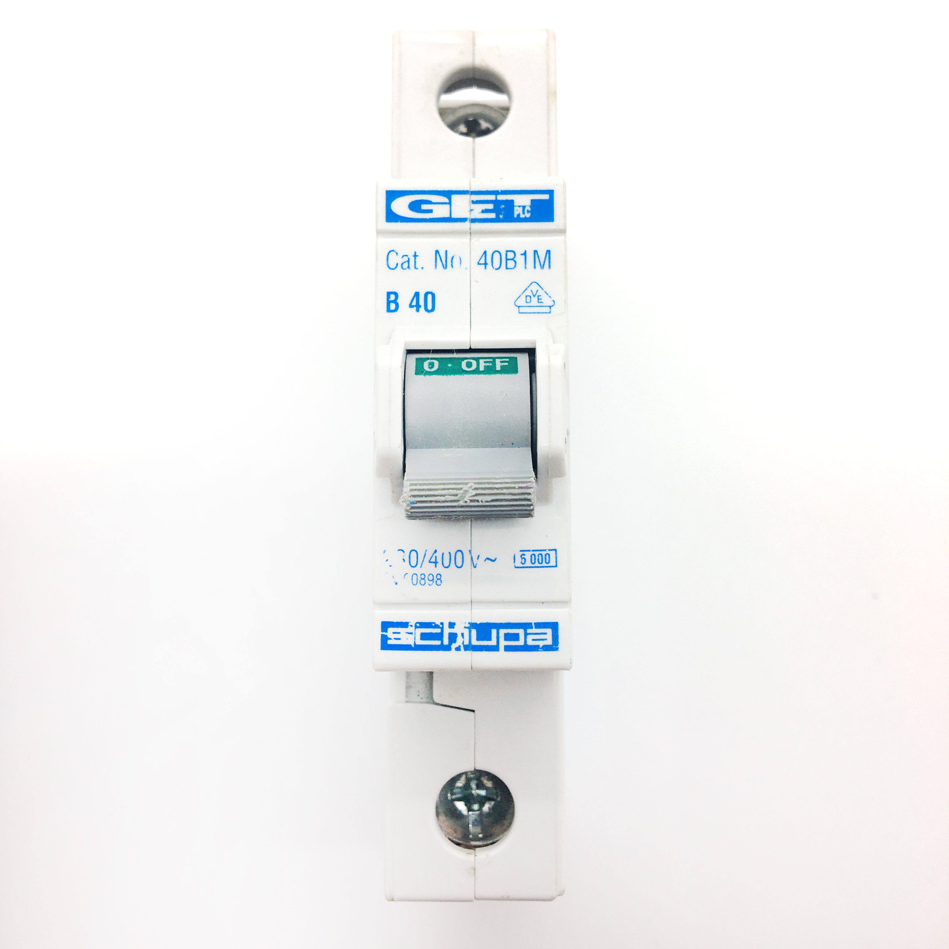 MCB's: GET Schupa 40B1M B40 40A 40 Amp MCB Circuit Breaker Type B