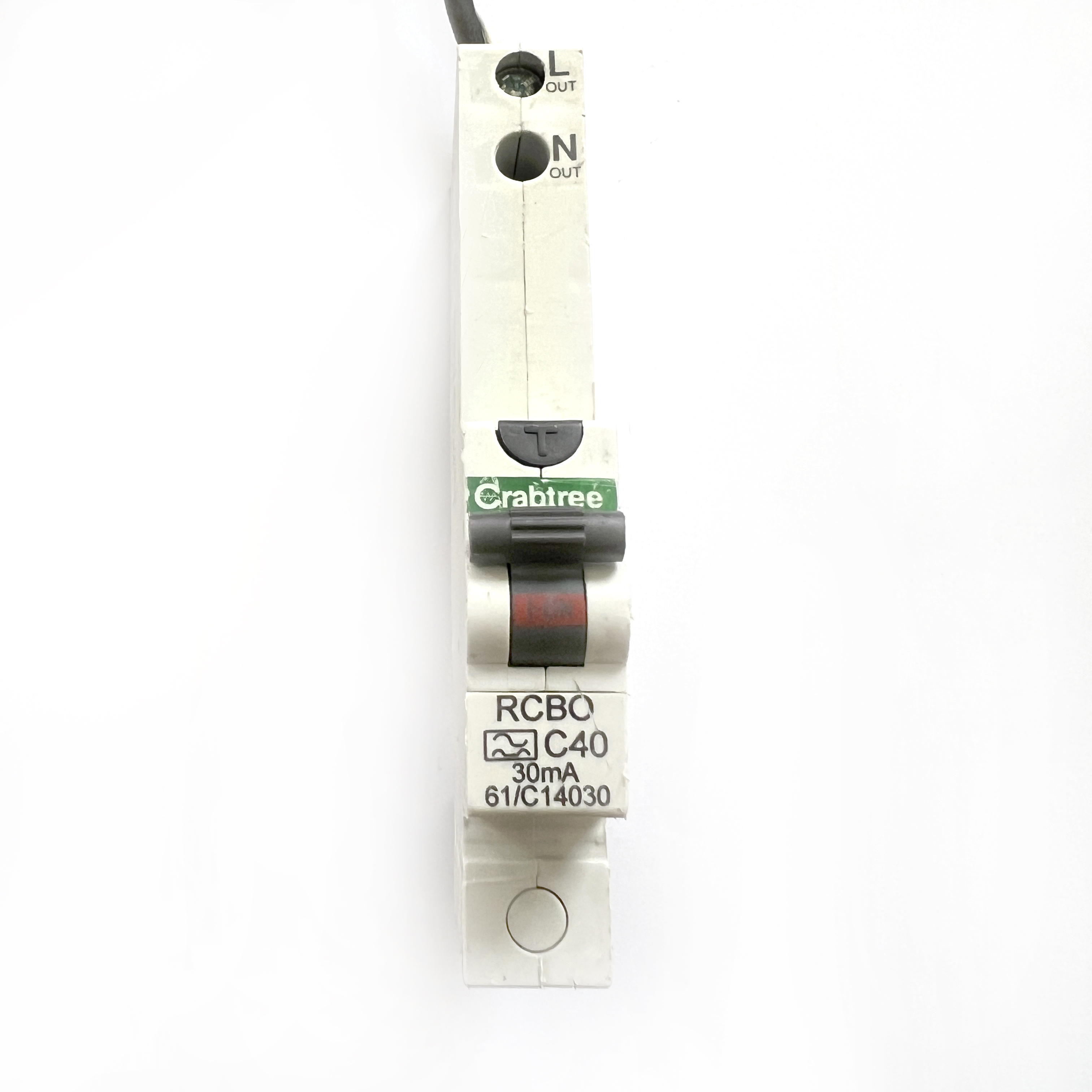 RCBO's: Crabtree 61/C14030 C40 40A 40 Amp 30mA RCBO Circuit Breaker Type A