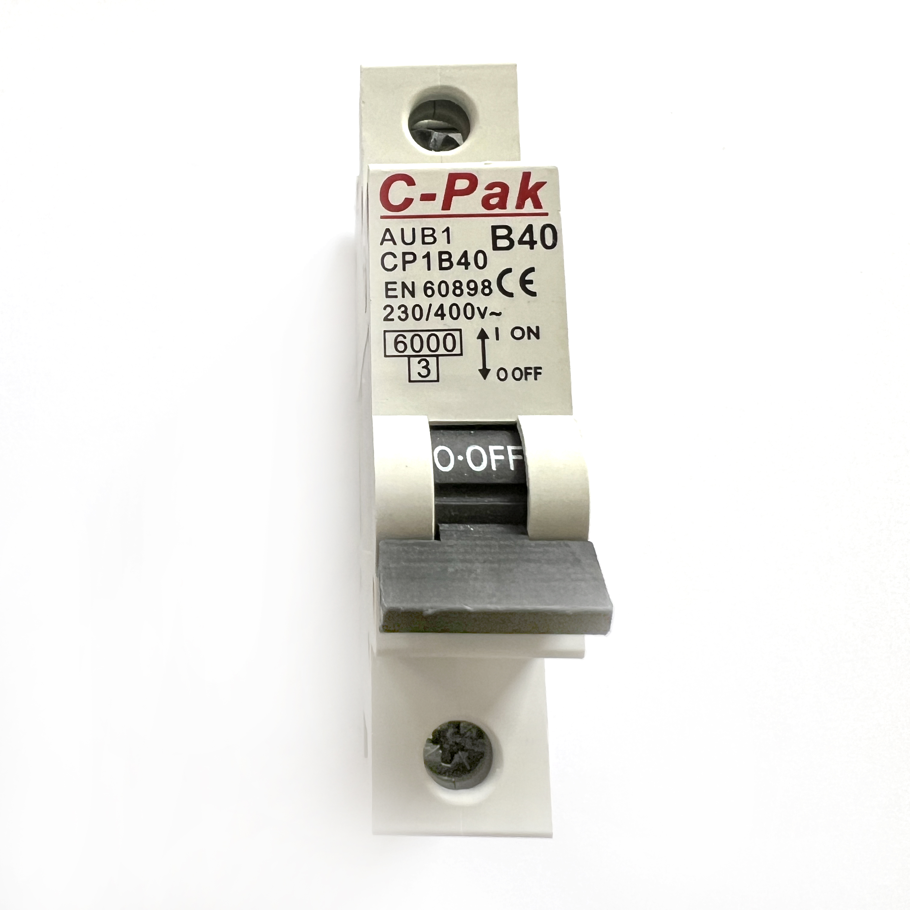 MCB's: C-Pak AUB1 CP1B40 B40 40A 40 Amp MCB Circuit Breaker Type B