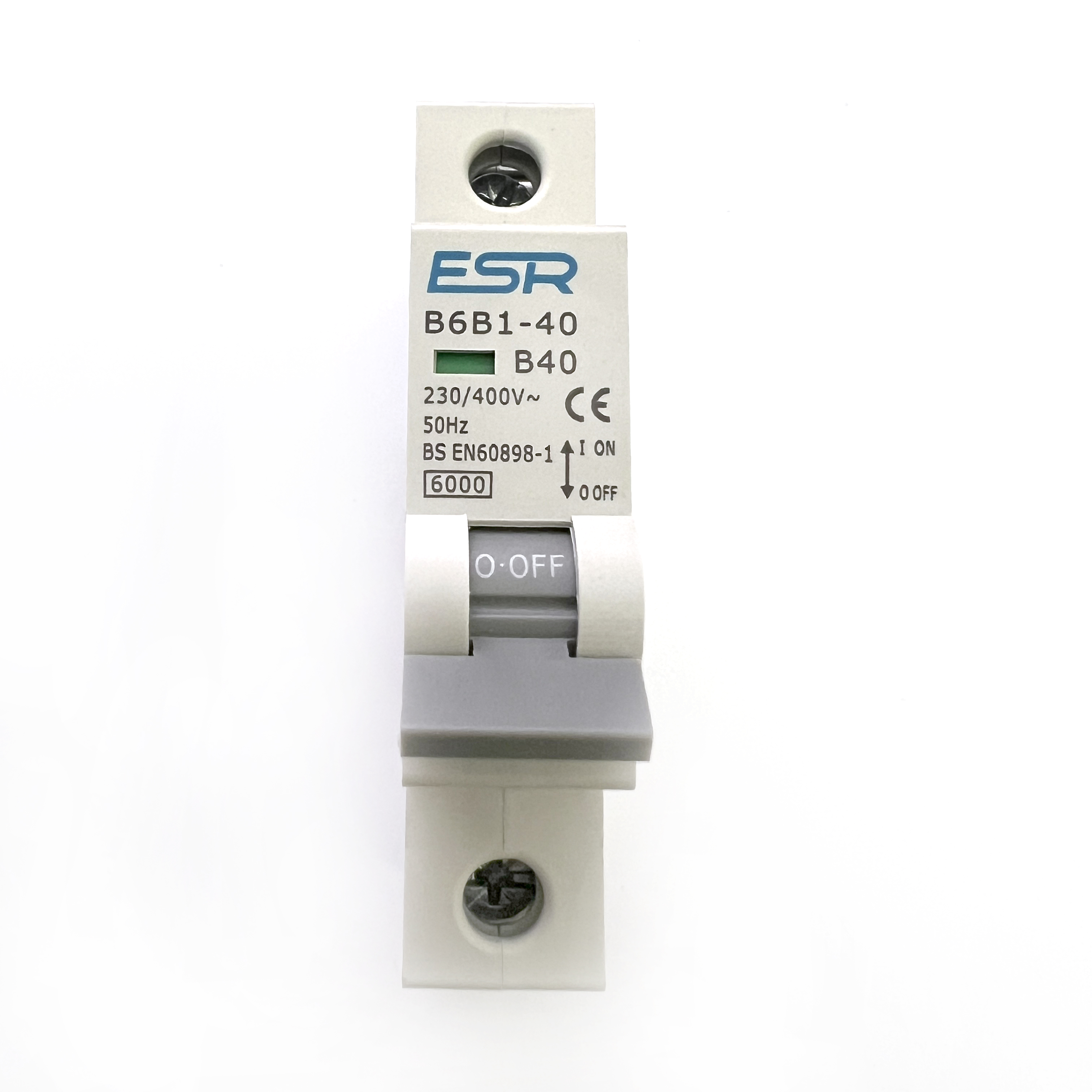 MCB's: ESR B6B1-40 B40 40A 40 Amp MCB Circuit Breaker Type B
