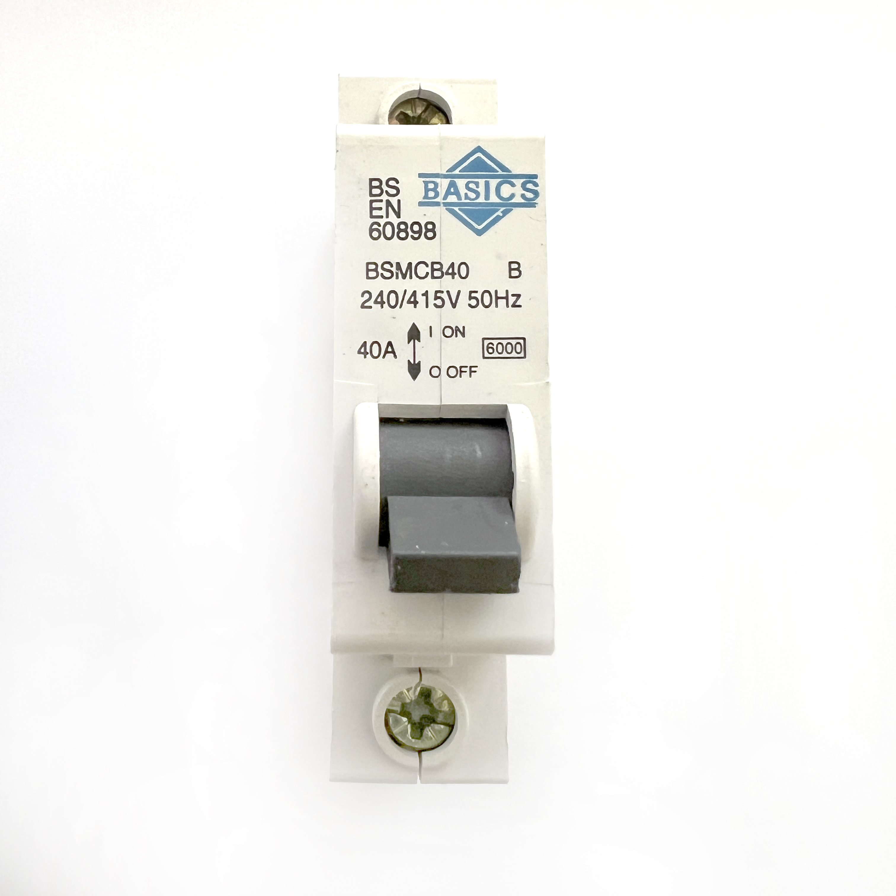 MCB's: Basics BSMCB40 B40 40A 40 Amp MCB Circuit Breaker Type B