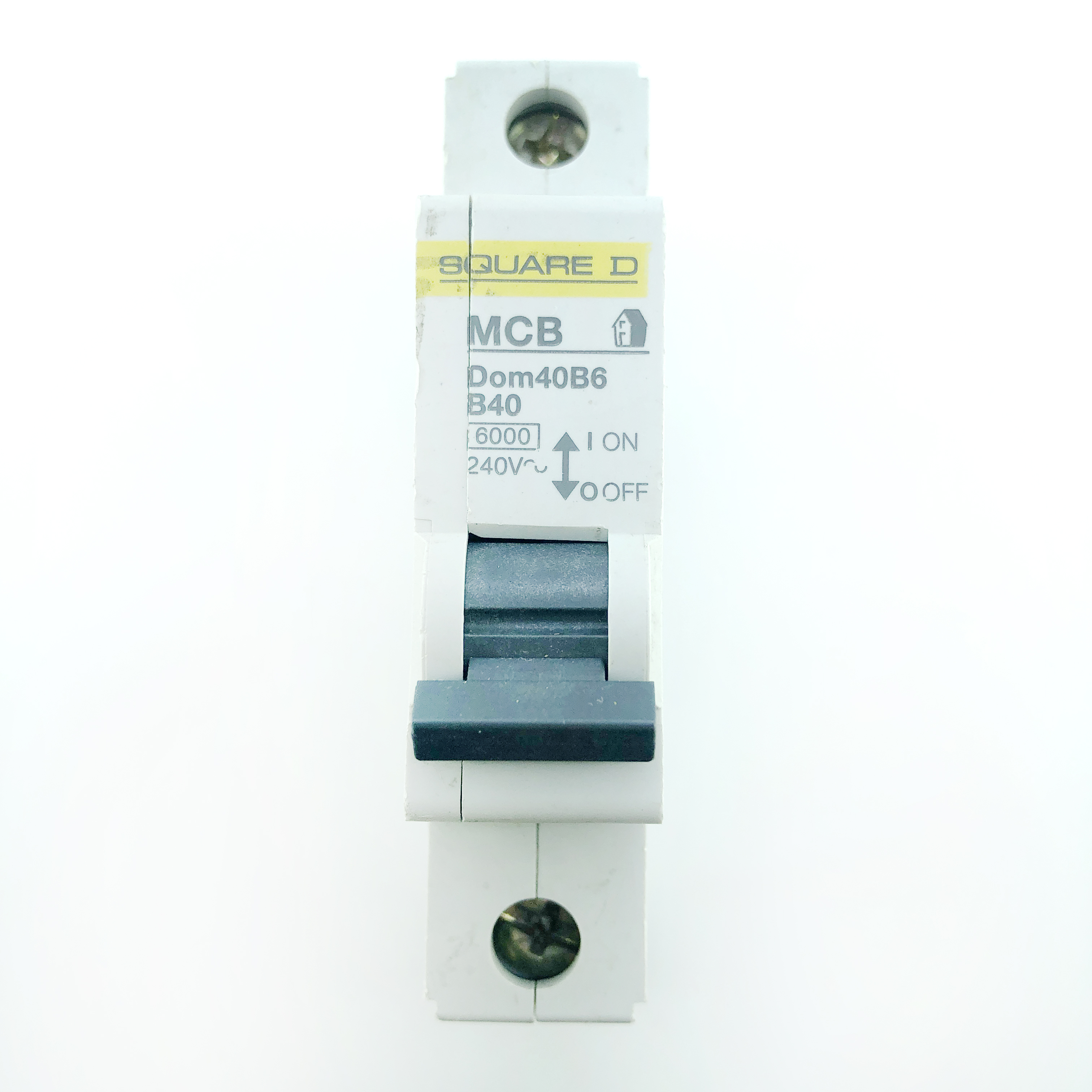 MCB's: Square D Domae Dom40B6 B40 40A 40 Amp MCB Circuit Breaker Type B