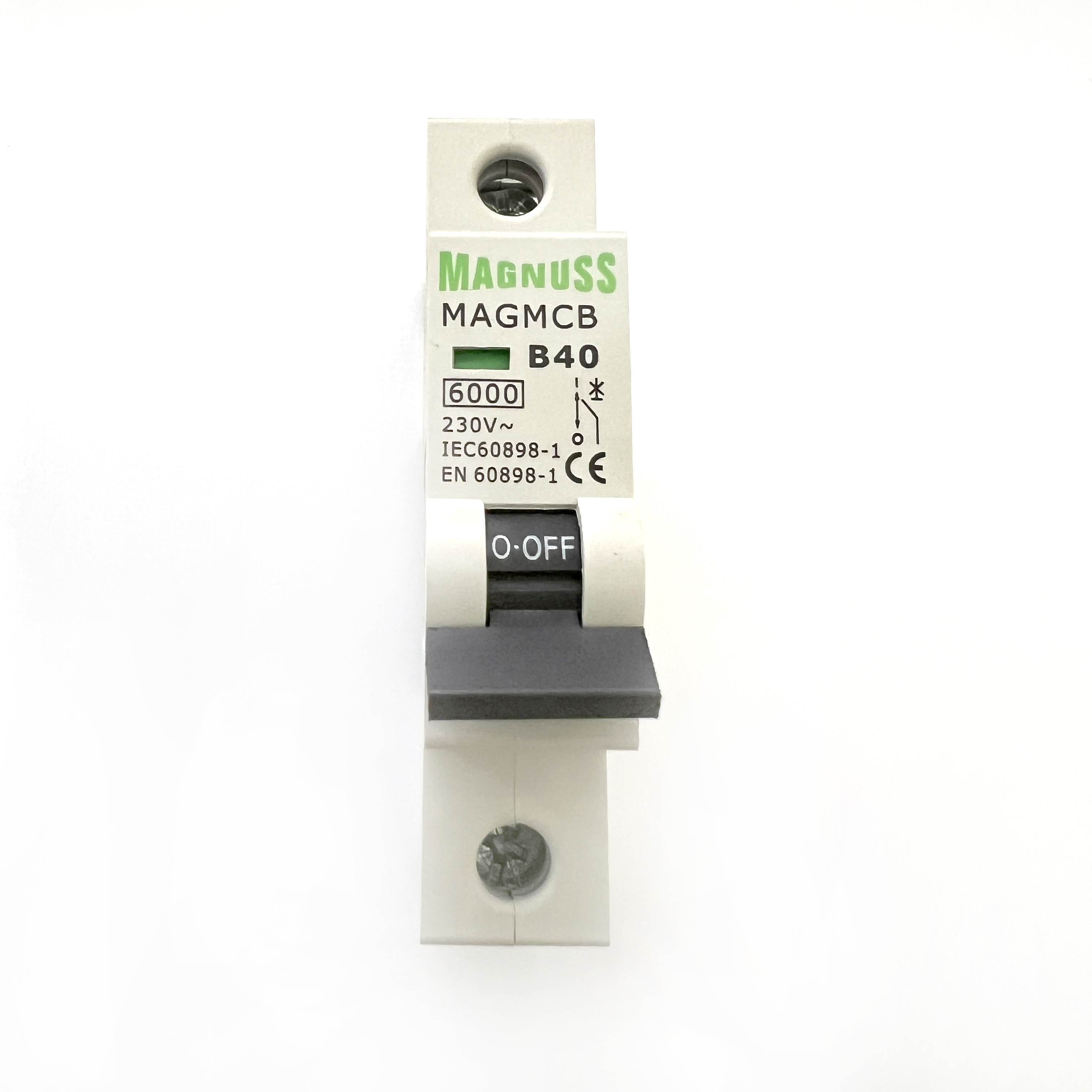 MCB's: Magnuss MAGMCB B40 40A 40 Amp MCB Circuit Breaker Type B