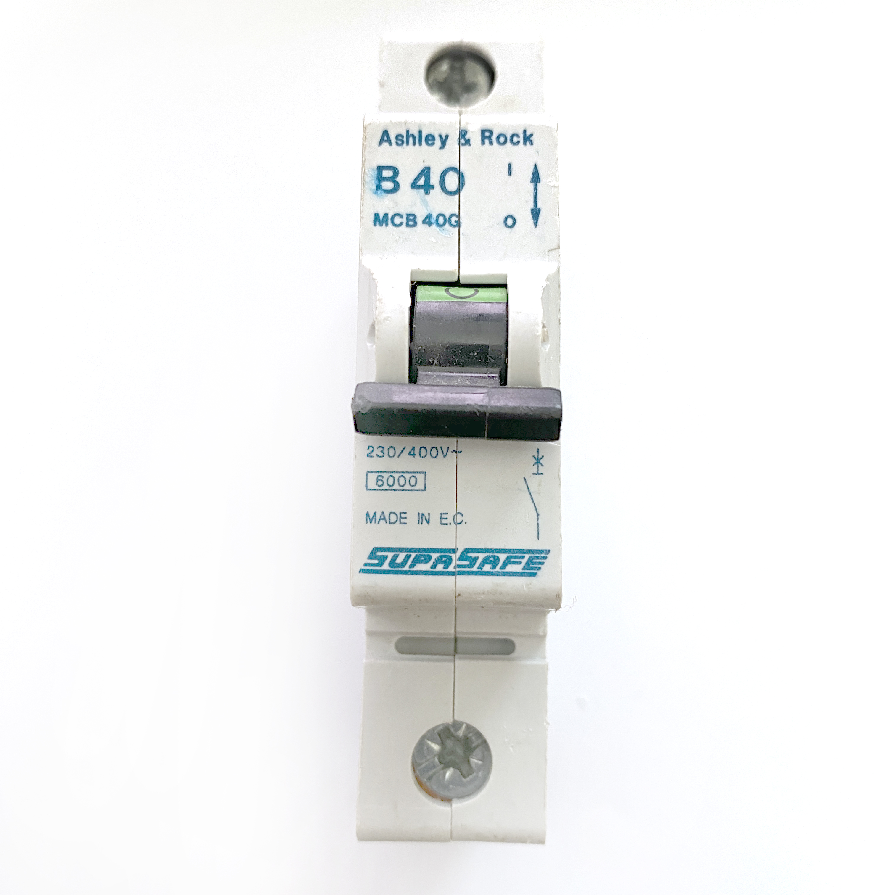 MCB's: Ashley & Rock SupaSafe MCB40G B40 40A 40 Amp MCB Circuit Breaker ...