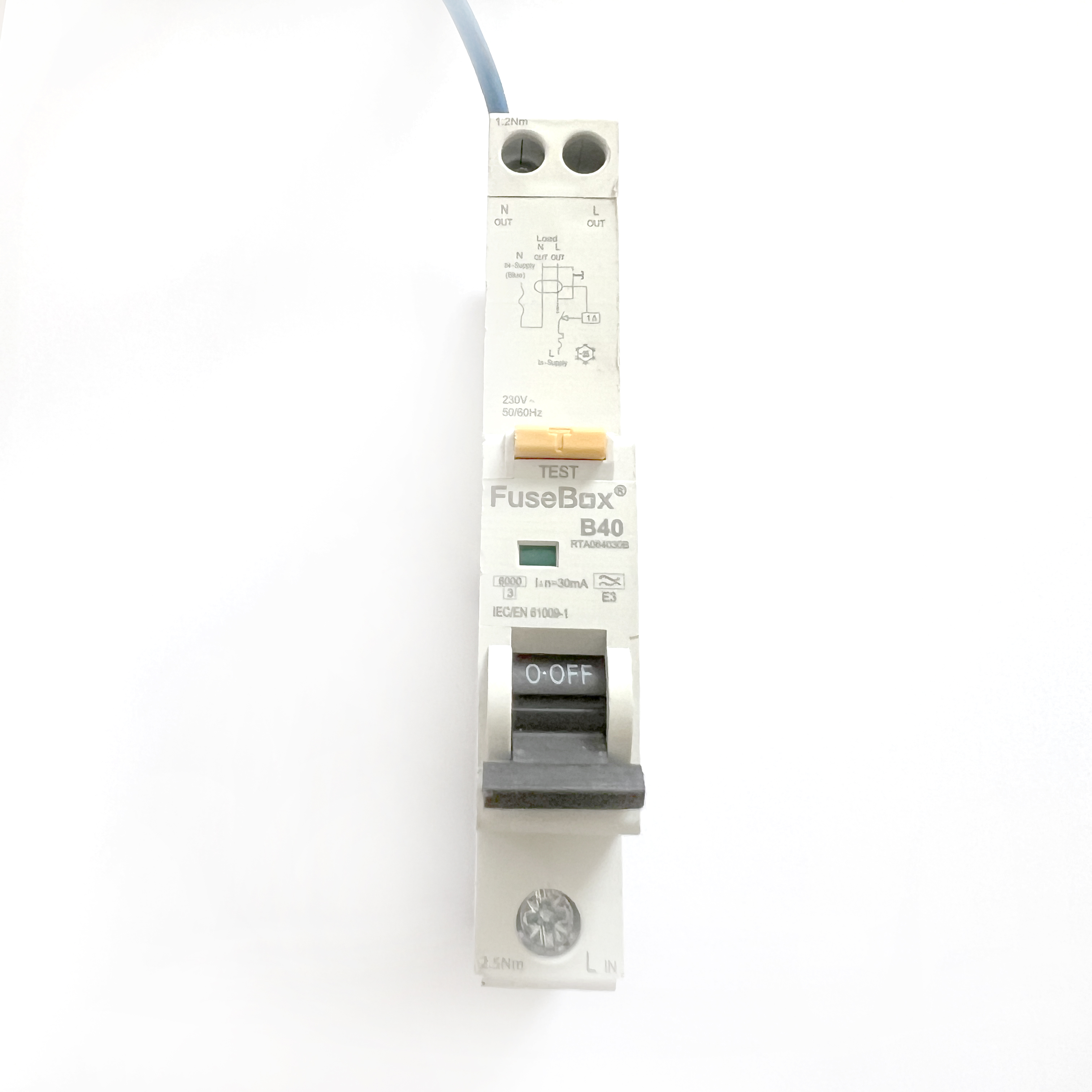 RCBO's: FuseBox CP RTA064030B B40 40A 40 Amp 30mA RCBO Circuit Breaker ...