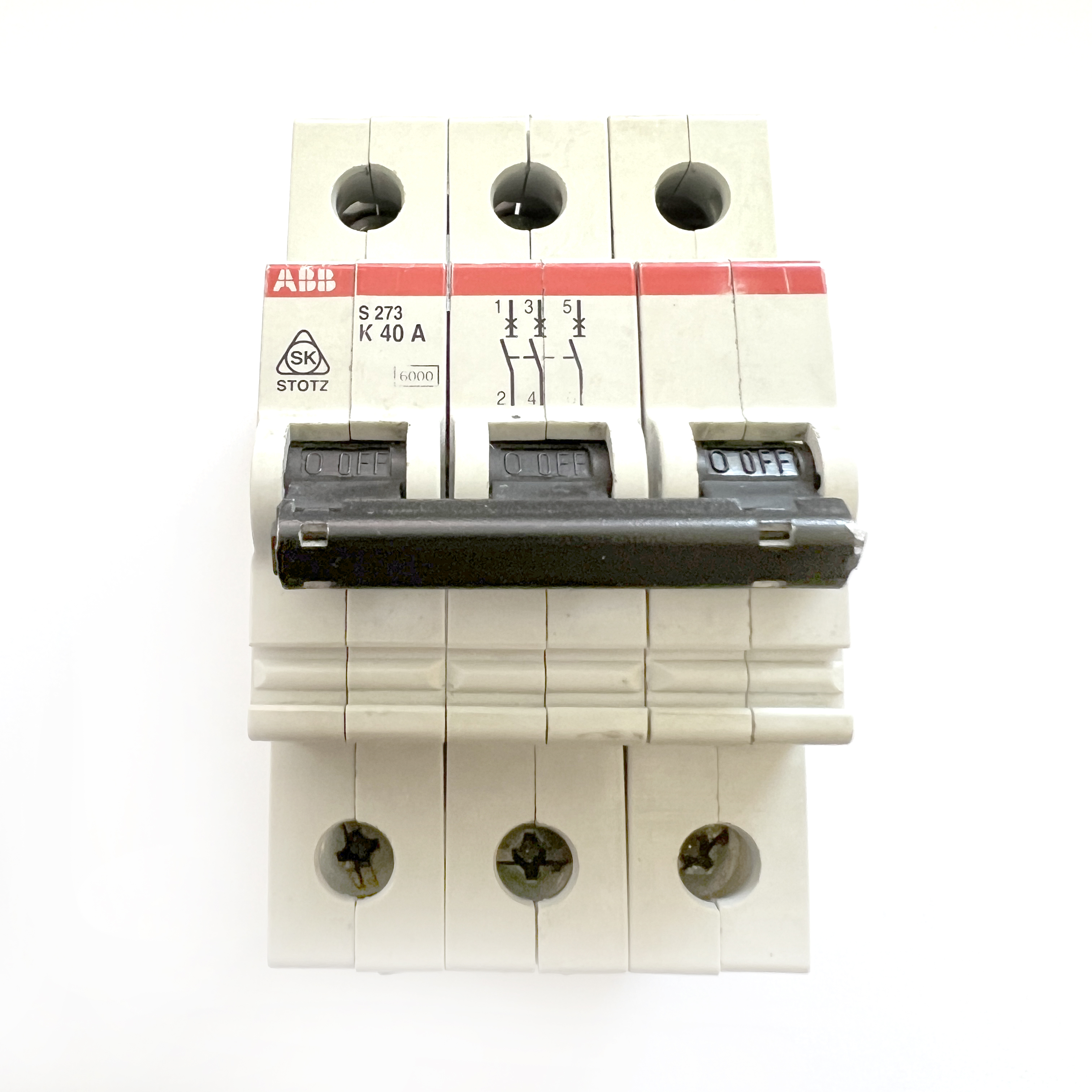 MCB's: ABB S273 K40A 40A 40 Amp 3 Phase MCB Circuit Breaker Type K