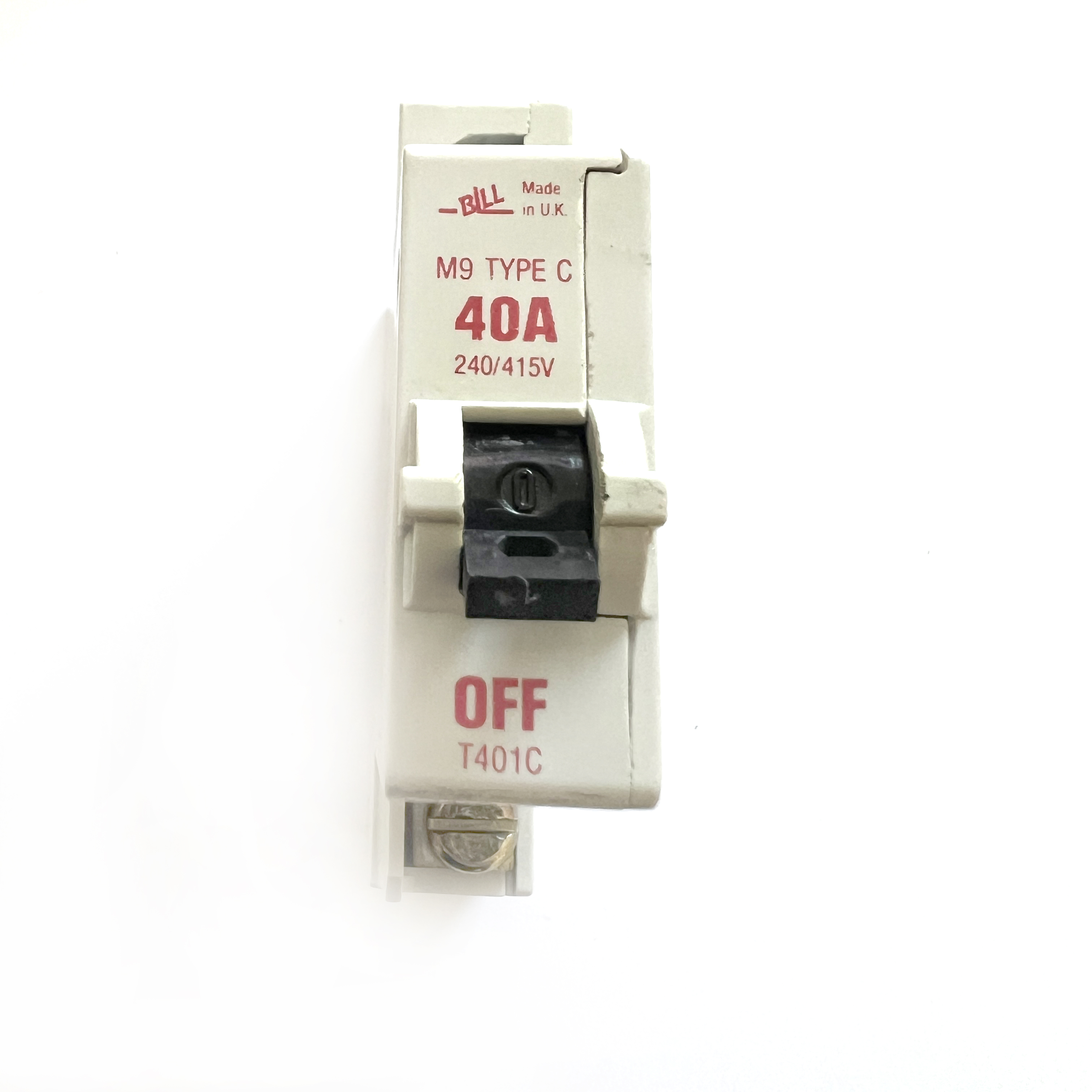MCB's: Bill T401C MEM 401MB3 401MC M9 C40 40A 40 Amp MCB Circuit ...