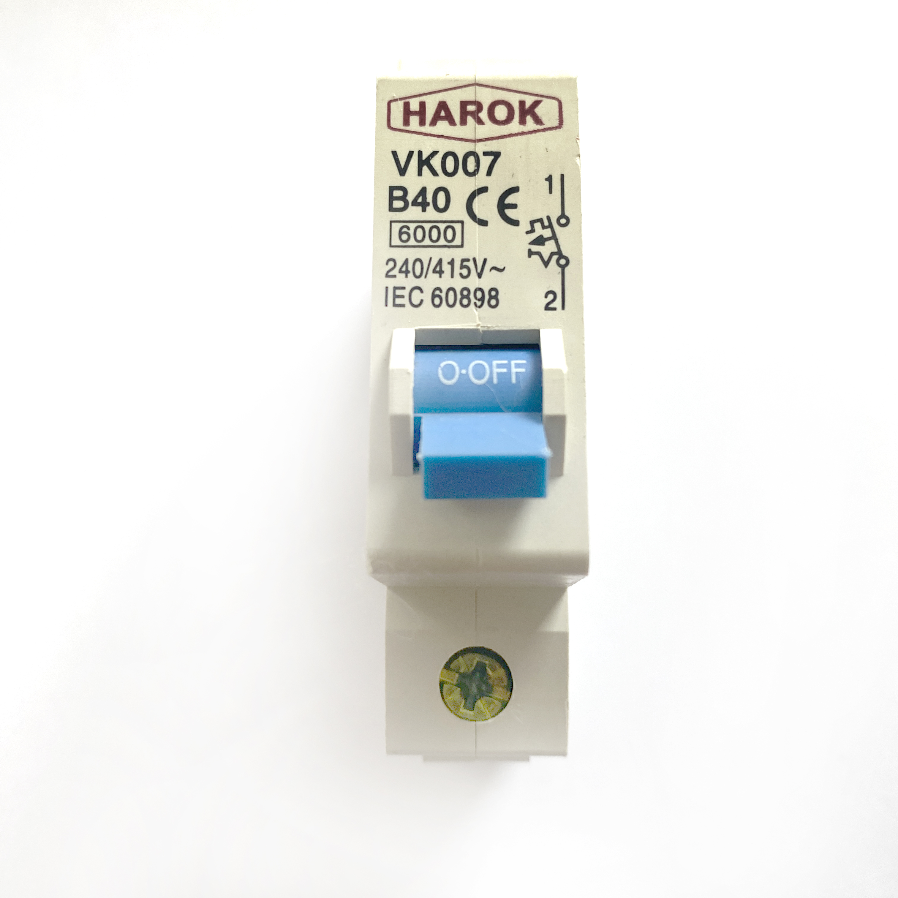 MCB's: Harok VK007 B40 40A 40 Amp MCB Circuit Breaker Type B