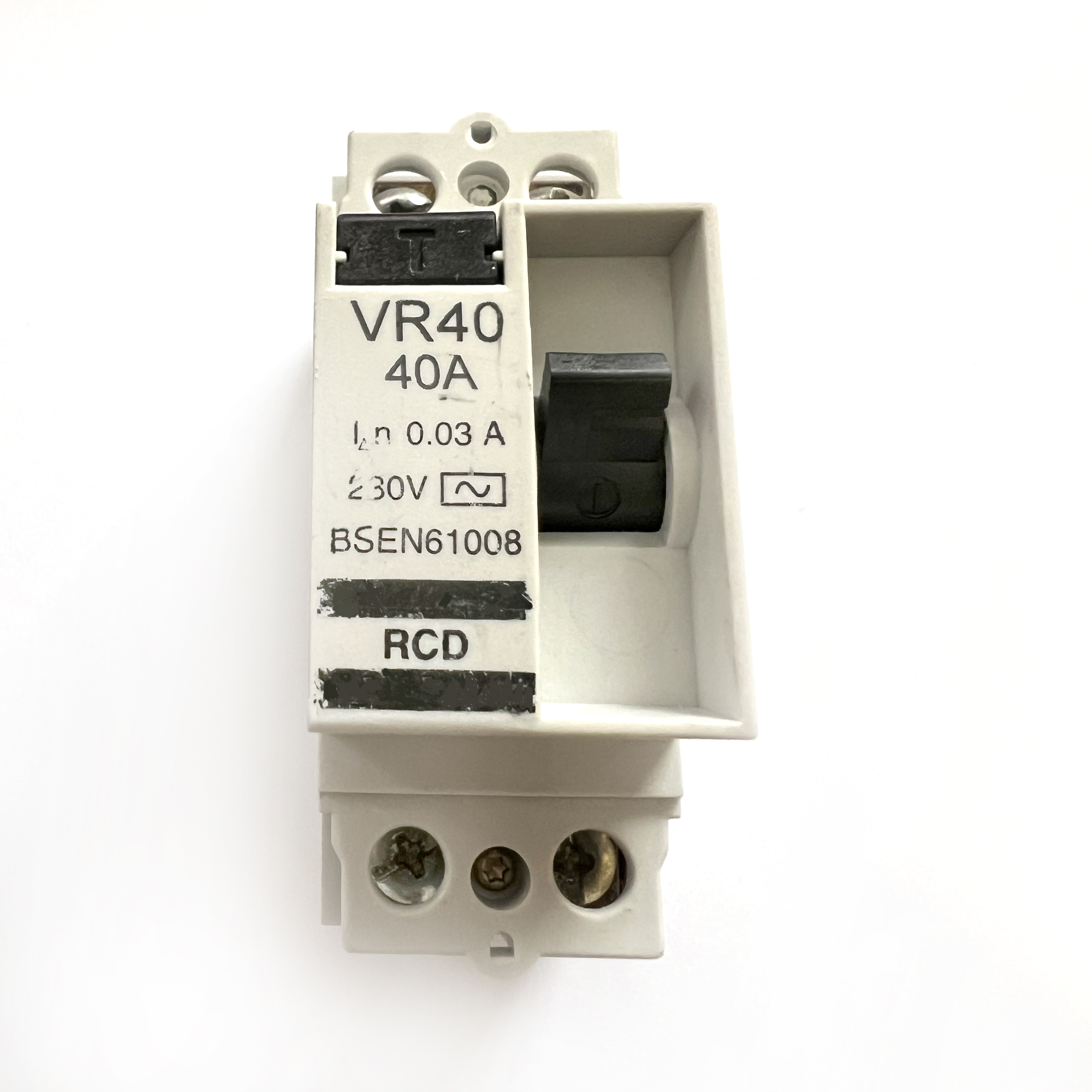 Residual Current Devices: Volex VR40 Black 40A 40 Amp 30mA RCD 2 Double ...