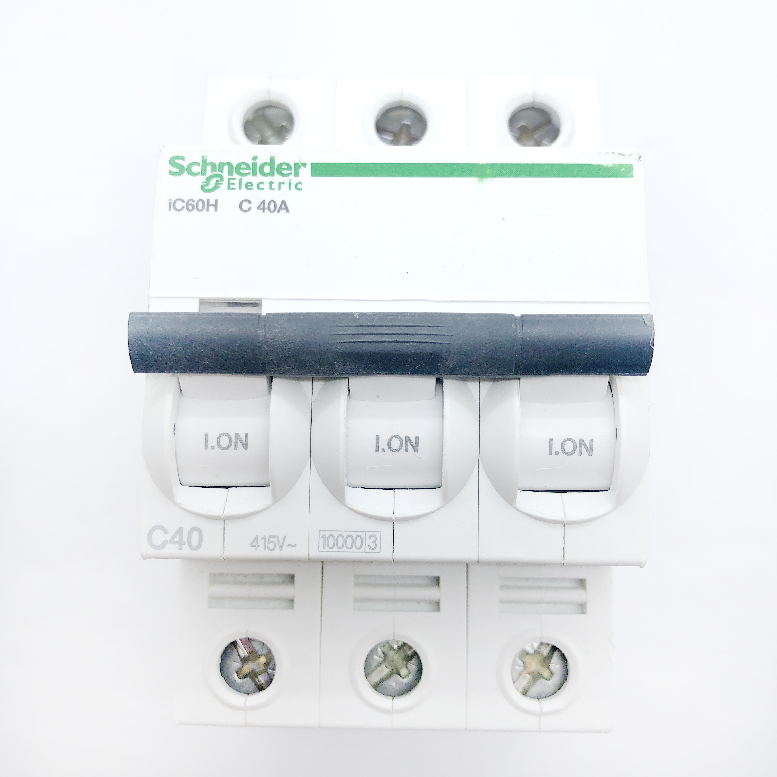MCB's: Schneider Electric iC60H A9F54340 C40A C40 40A 40 Amp 3 Pole ...