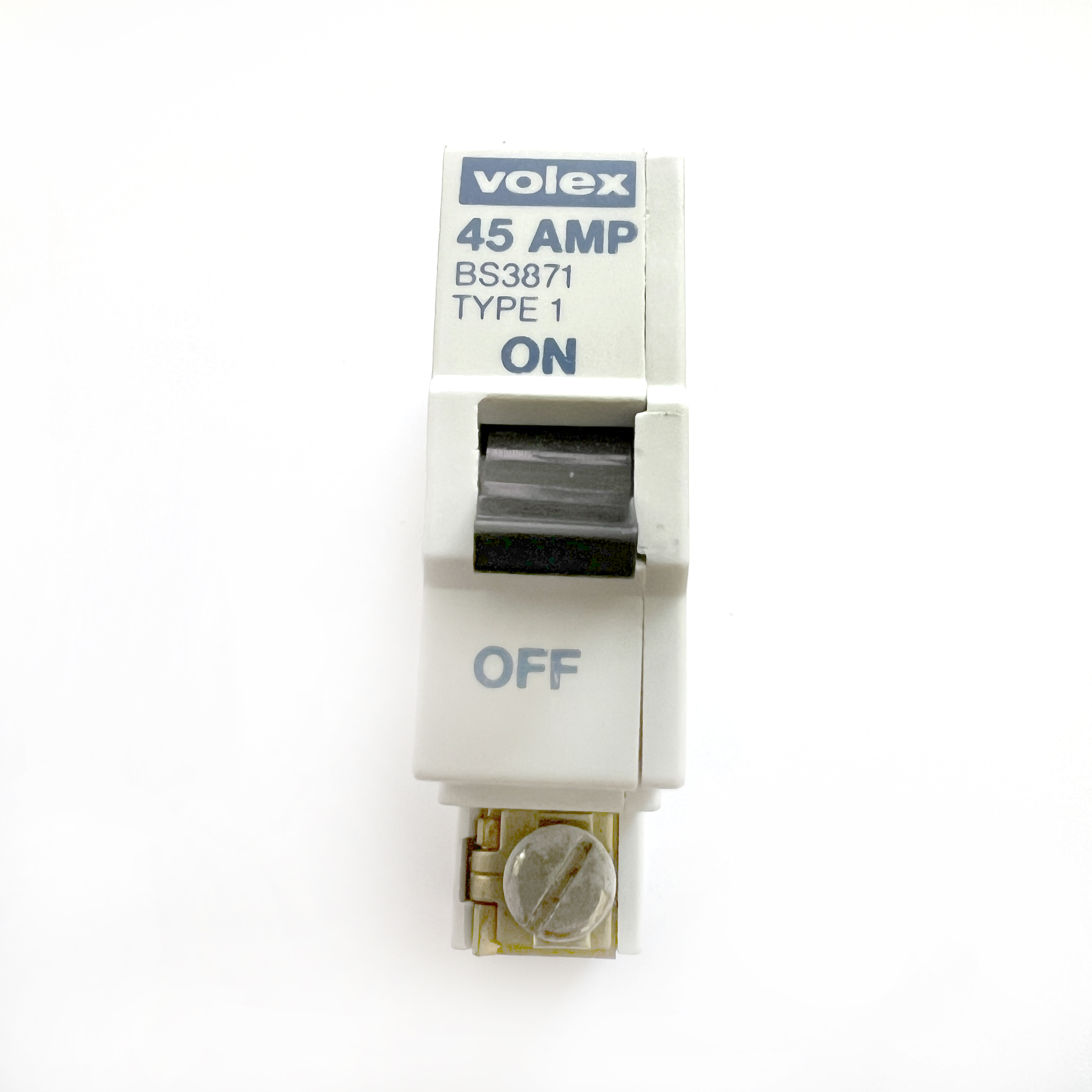 MCB's: Volex VG2045 BS3871 M6 45A 45 Amp MCB Circuit Breaker Type 1