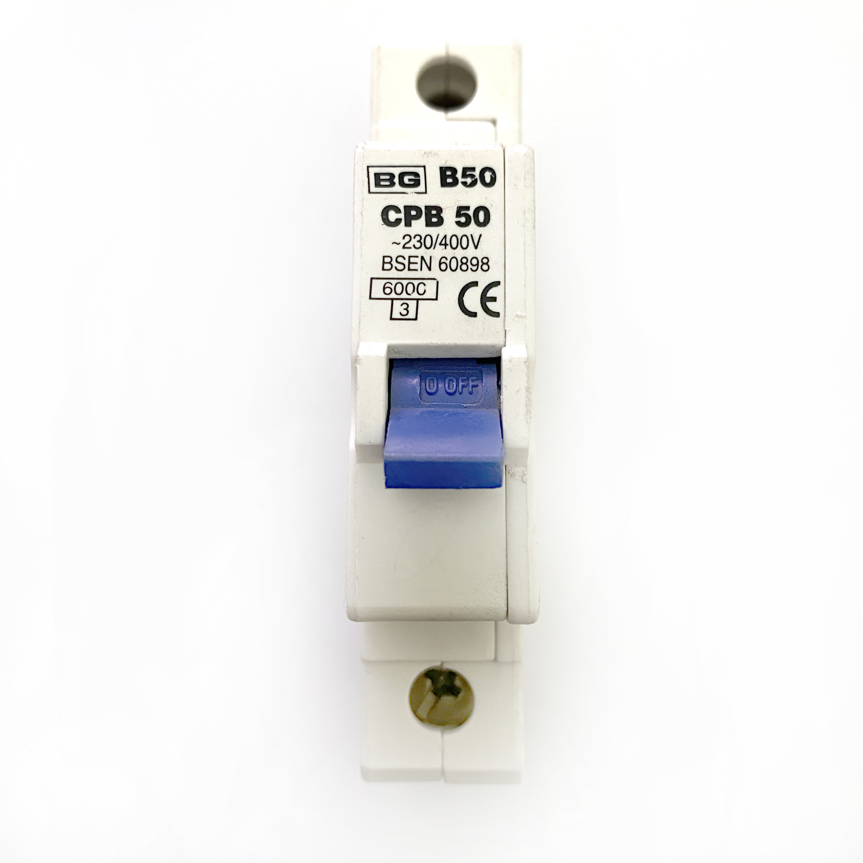 MCB's: BG British General CPB50 B50 50A 50 Amp MCB Circuit Breaker Type B