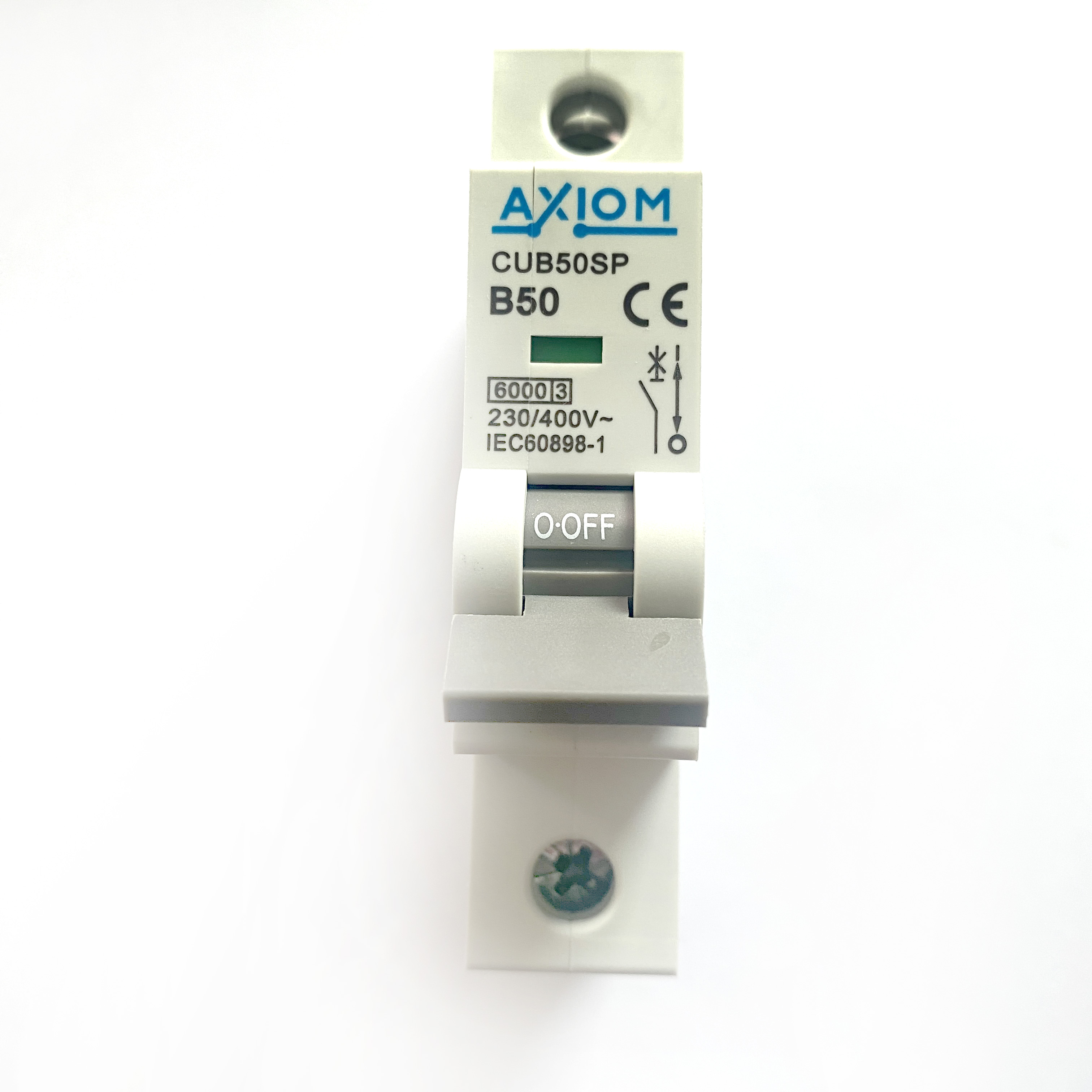 MCB's: Axiom CUB50SP B50 50A 50 Amp MCB Circuit Breaker Type B