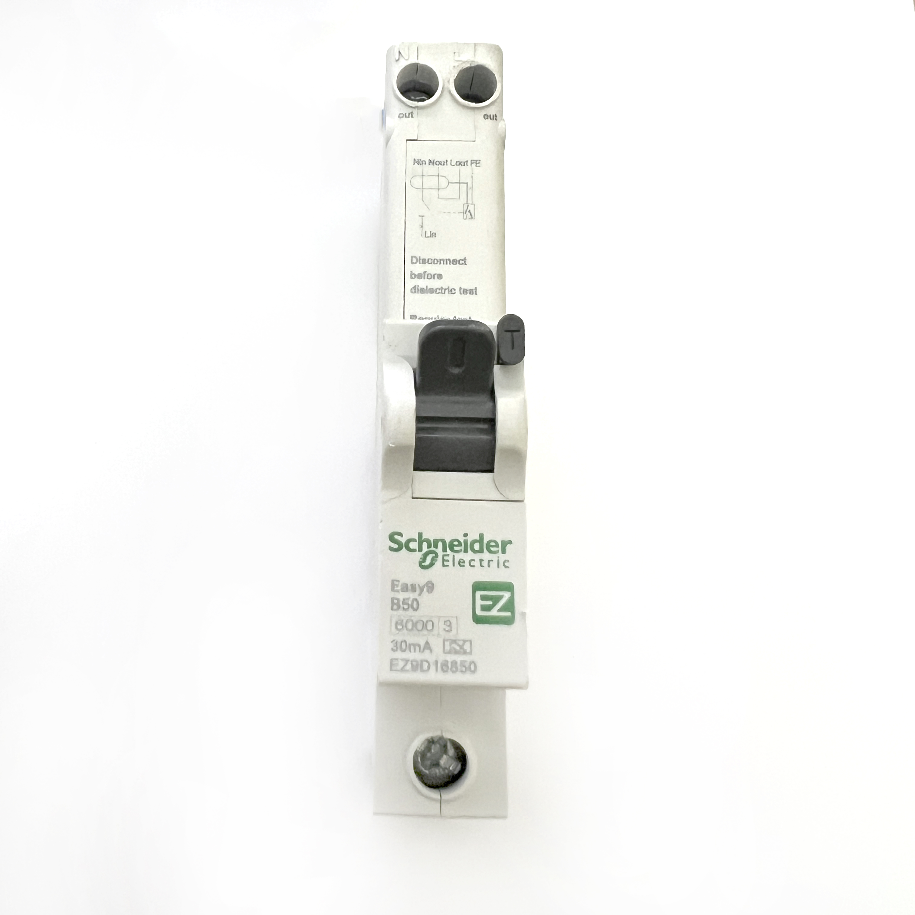 RCBO's: Schneider Electric Easy9 EZ9D16850 B50 50A 50 Amp 30mA RCBO ...