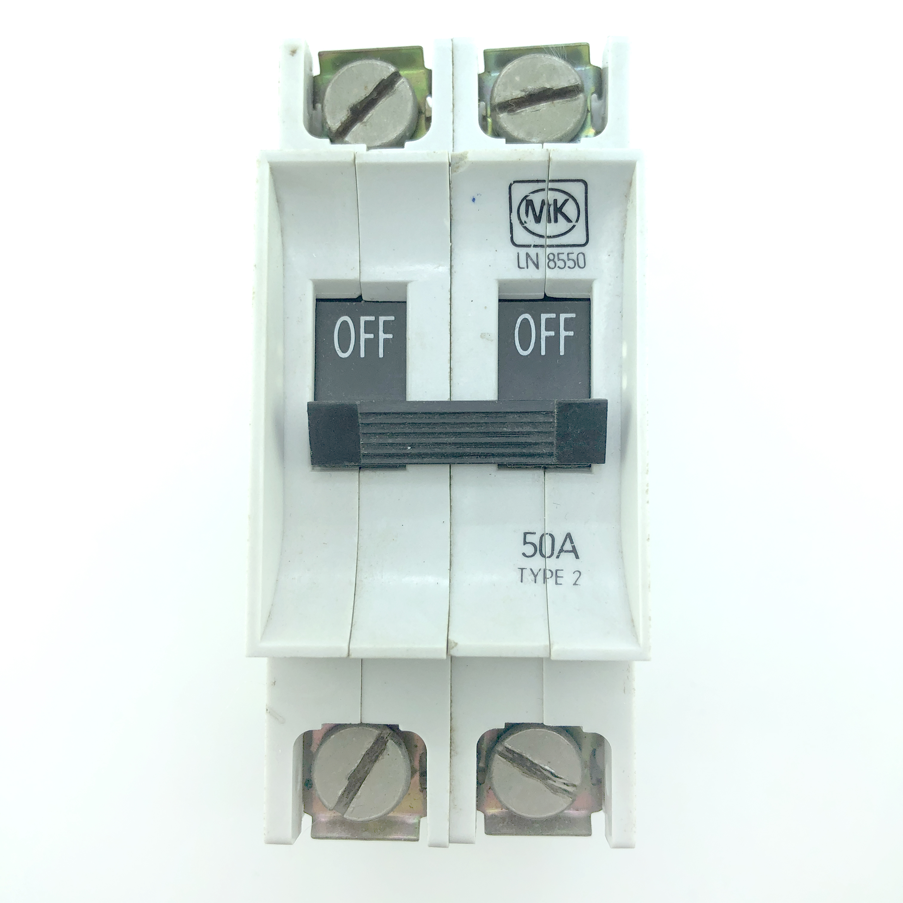 MCB's: MK Electric LN8550 50A 50 Amp 2 Double Pole MCB Circuit Breaker ...