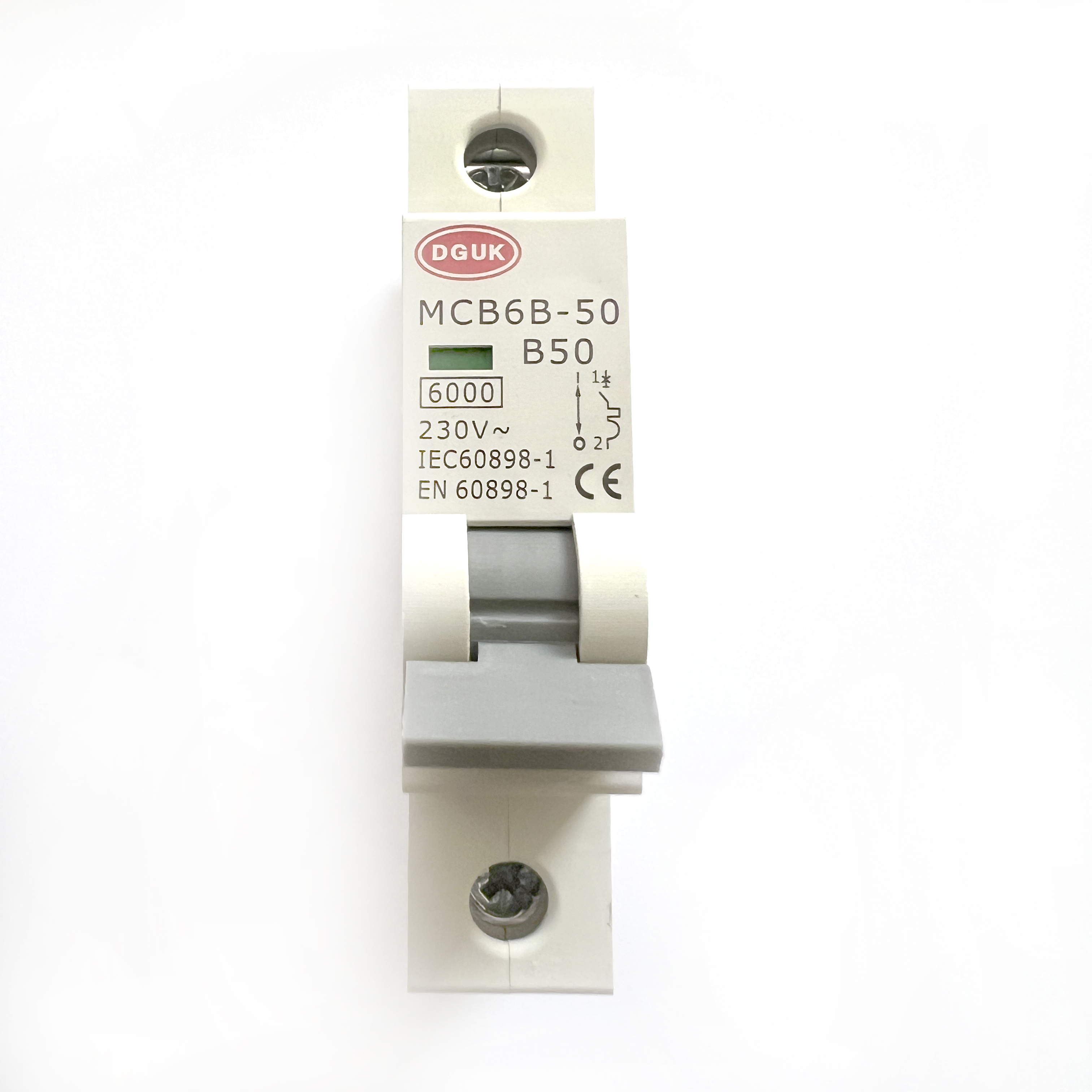 MCB's: DGUK Deligo MCB6B-50 B50 50A 50 Amp MCB Circuit Breaker Type B