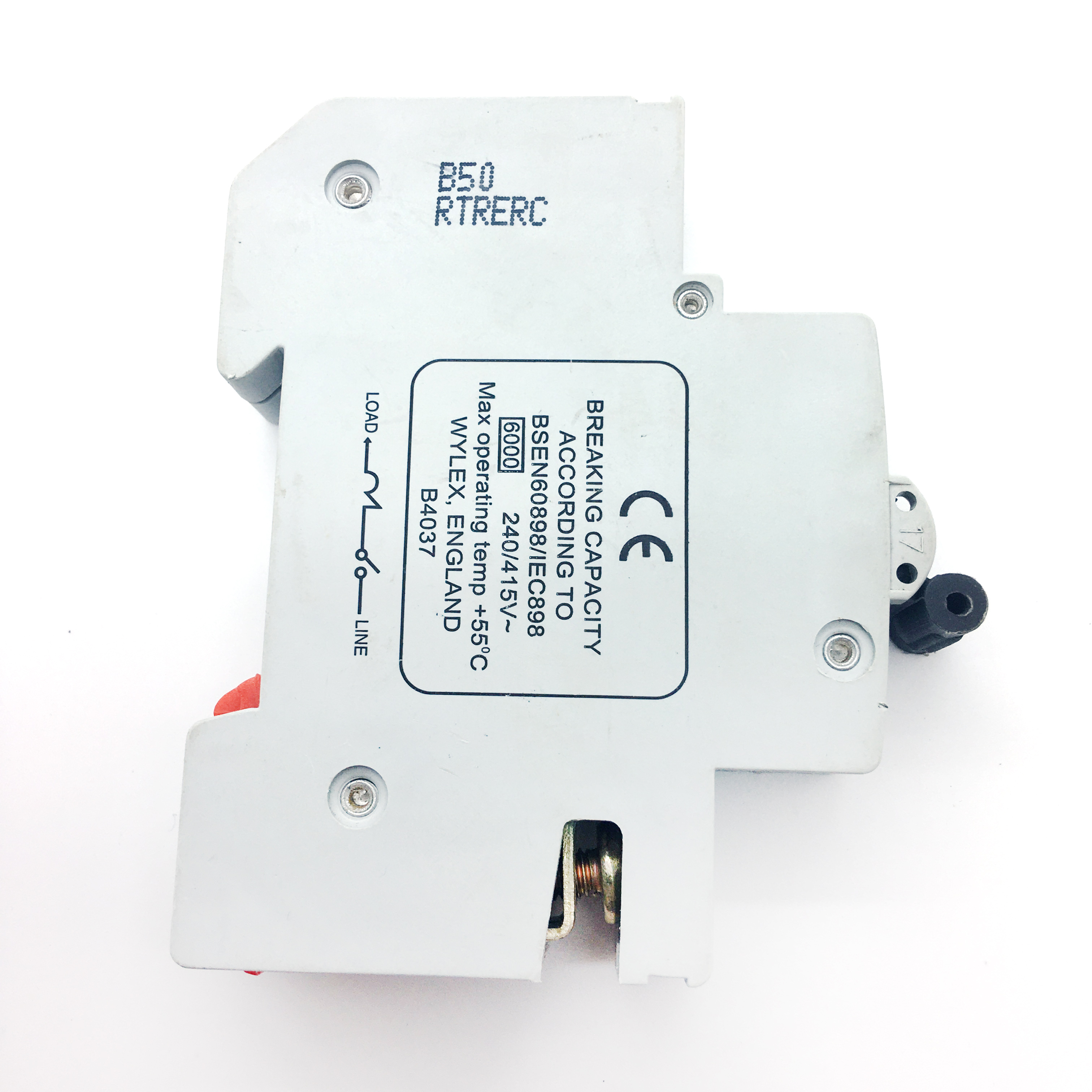 MCB's: Wylex NSB50 Red Clip B50 50A 50 Amp MCB Circuit Breaker Type B