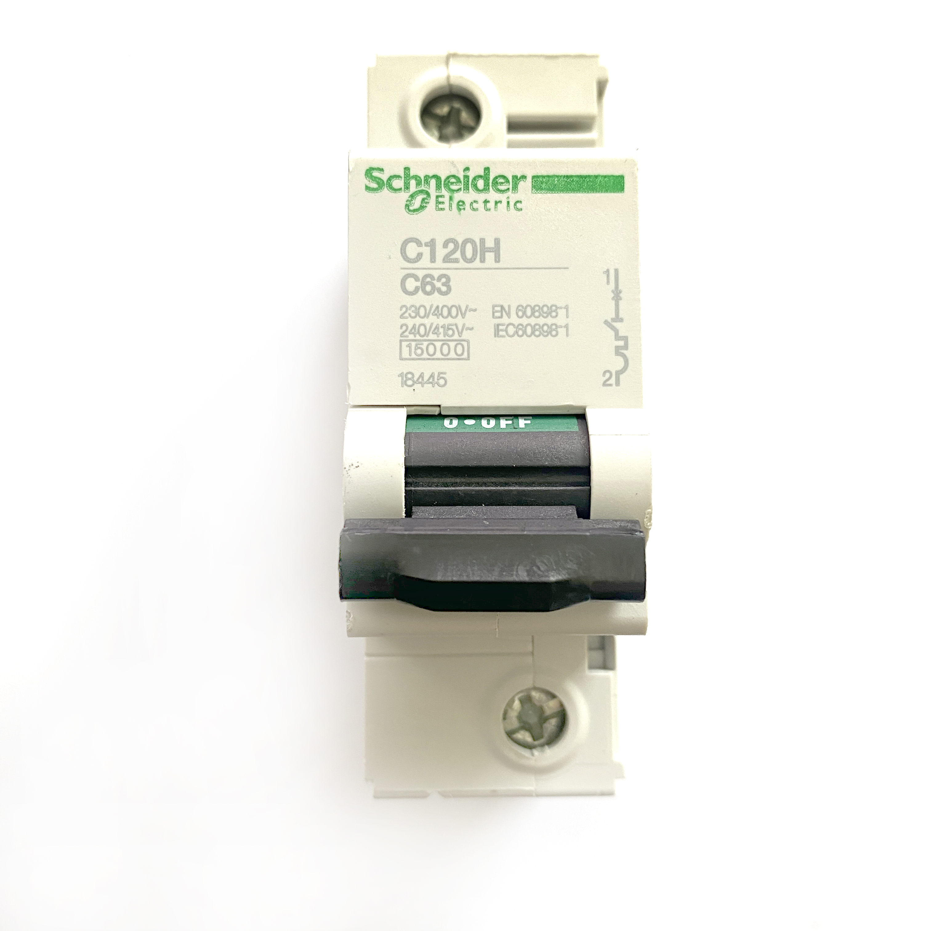 MCB's: Schneider Electric C120H 18445 C63 63A 63 Amp MCB Circuit ...