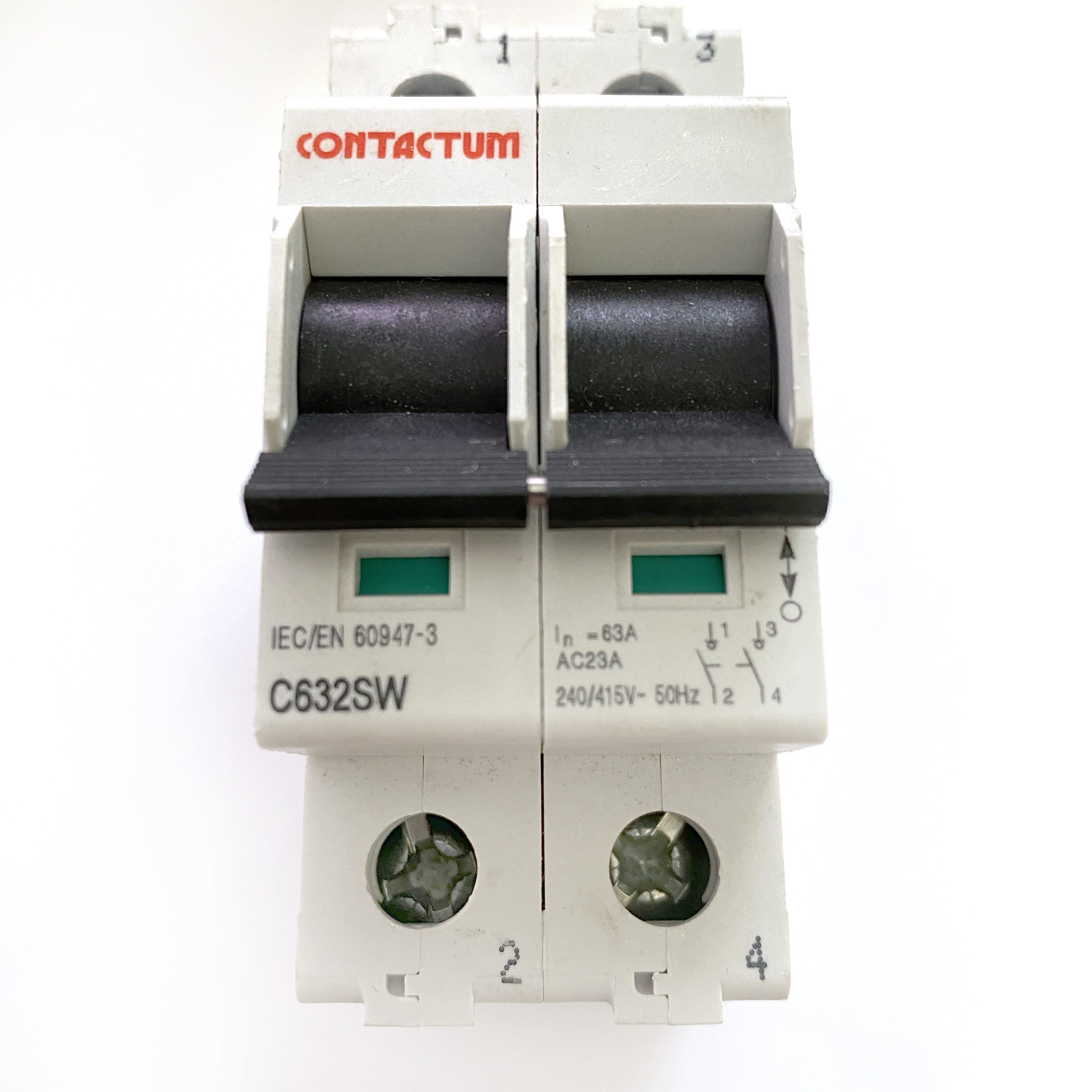 Isolators: Contactum C632SW AC23A 63A 63 Amp 2 Double Pole Isolator ...