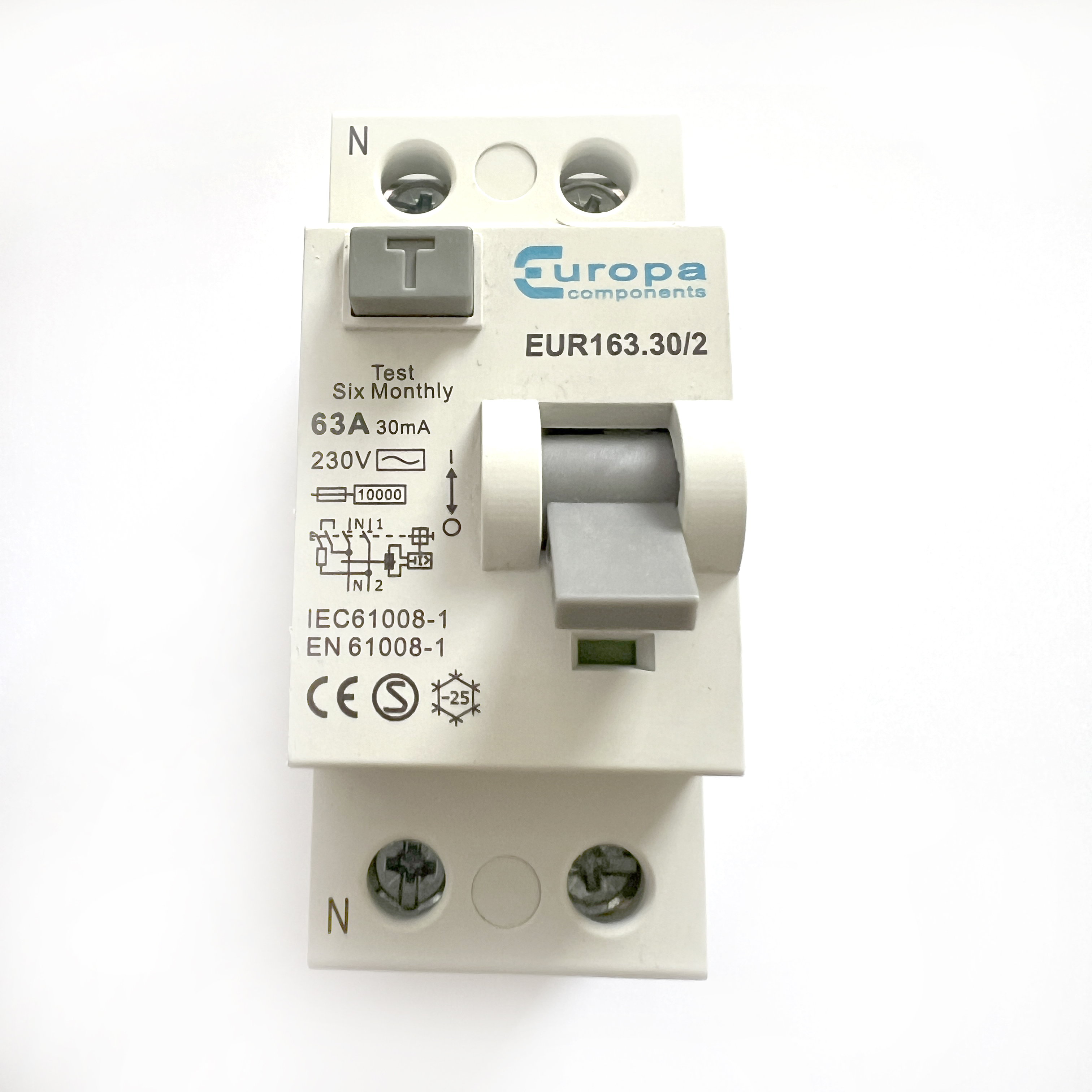 Residual Current Devices: Europa Components EUR163.30/2 63A 63 Amp 30mA ...