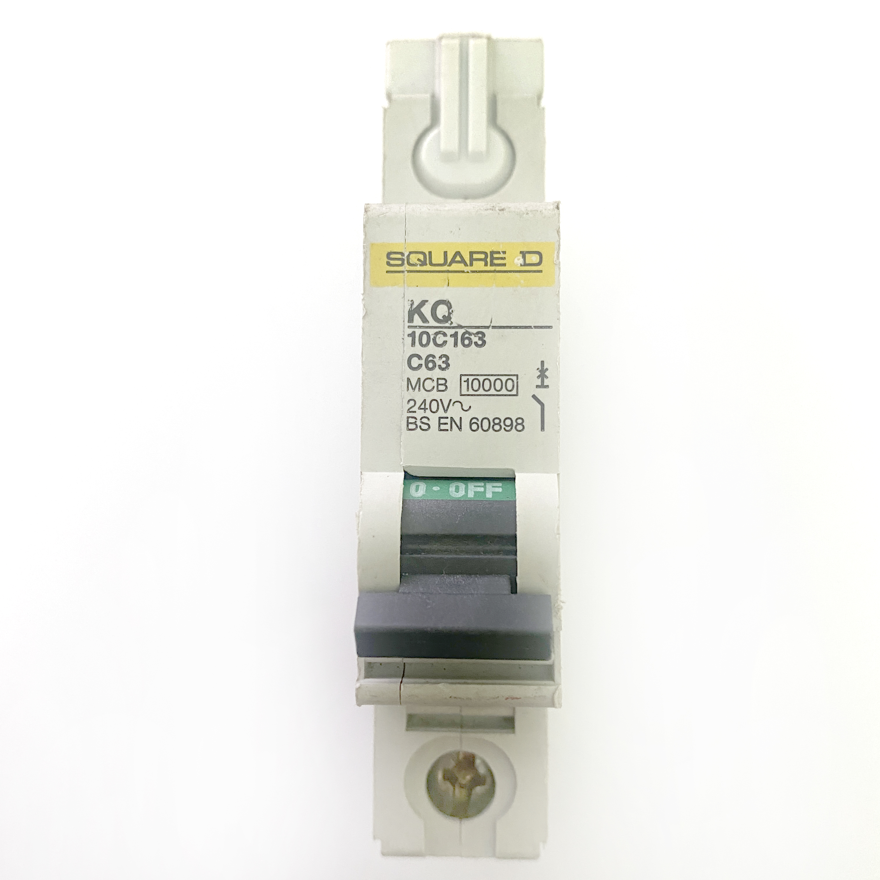 MCB's: Square D KQ 10C163 C63 63A 63 Amp MCB Circuit Breaker Type C