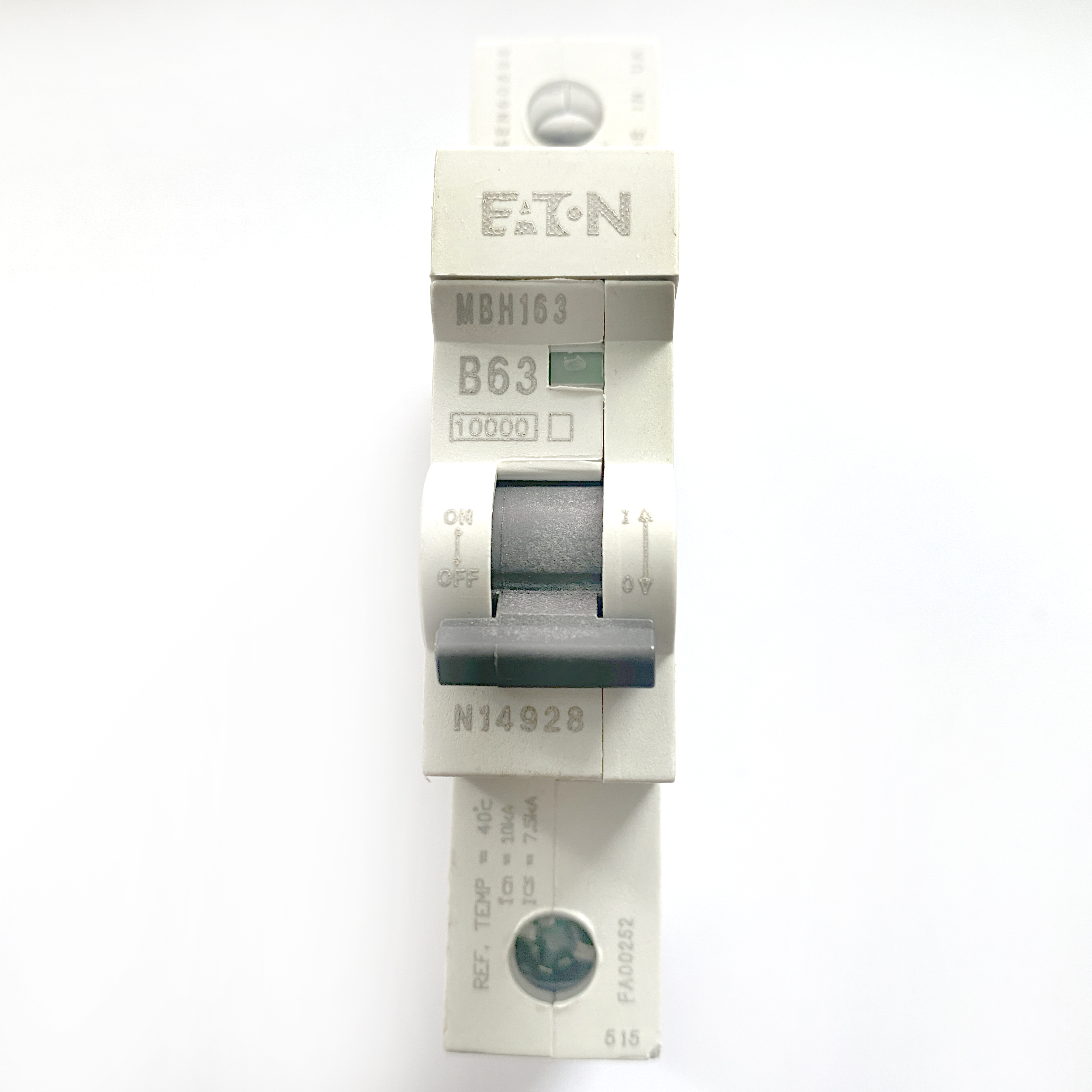 MCB's: Eaton MBH163 B63 63A 63 Amp MCB Circuit Breaker Type B