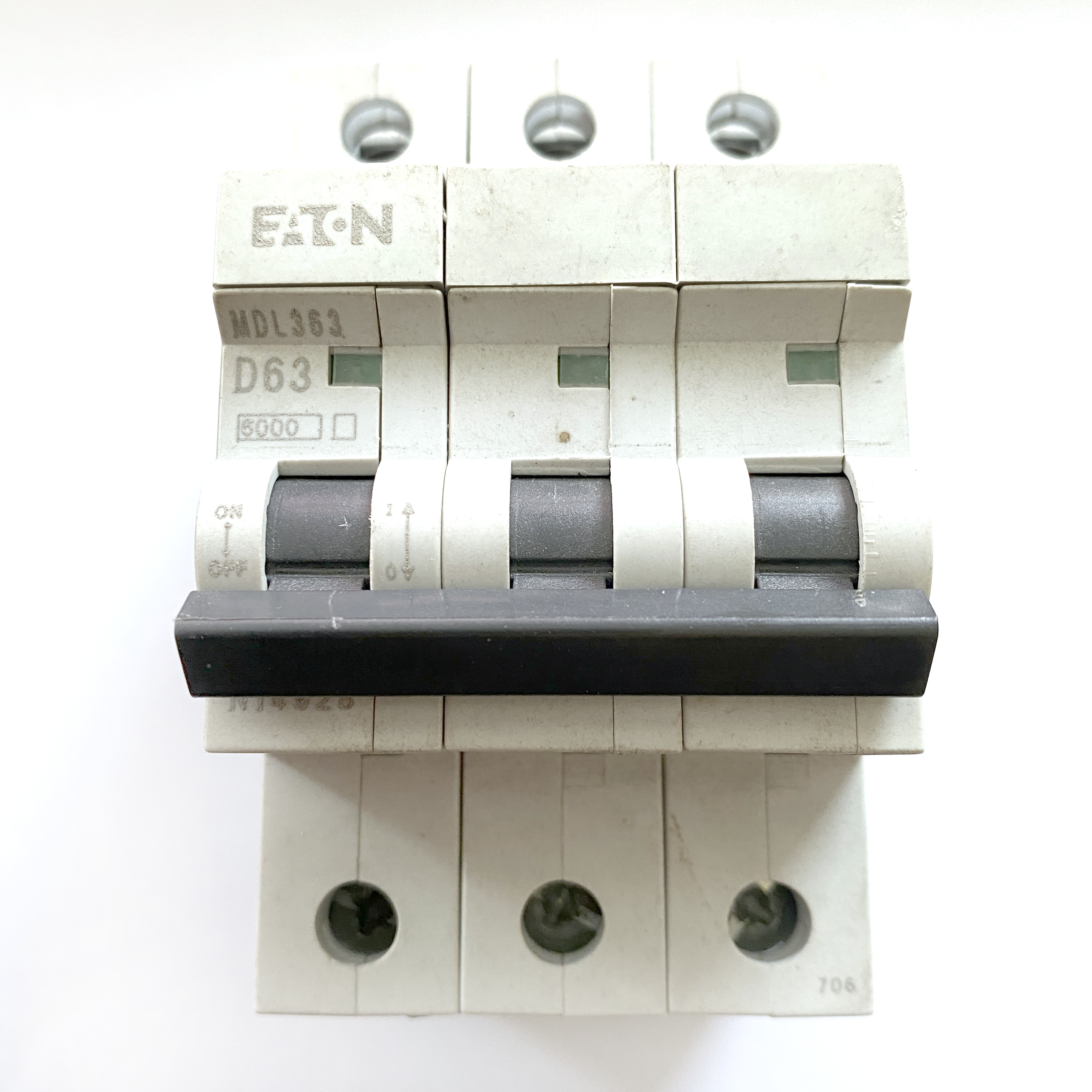 MCB's: Eaton MDL363 D63 63A 63 Amp 3 Phase Pole MCB Circuit Breaker Type D