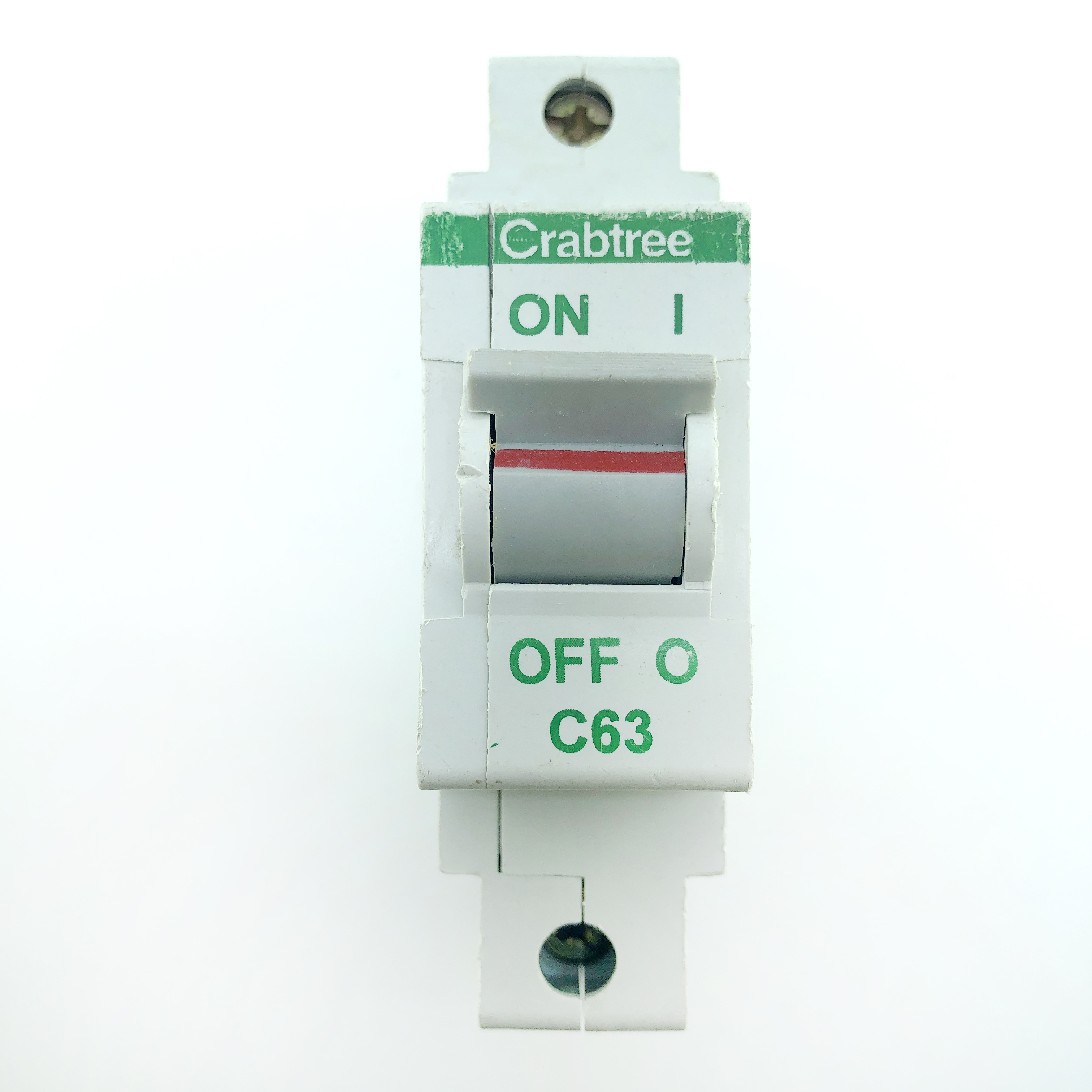 MCB's: Crabtree Polestar 60C/63 C63 63A 63 Amp MCB Circuit Breaker Type C