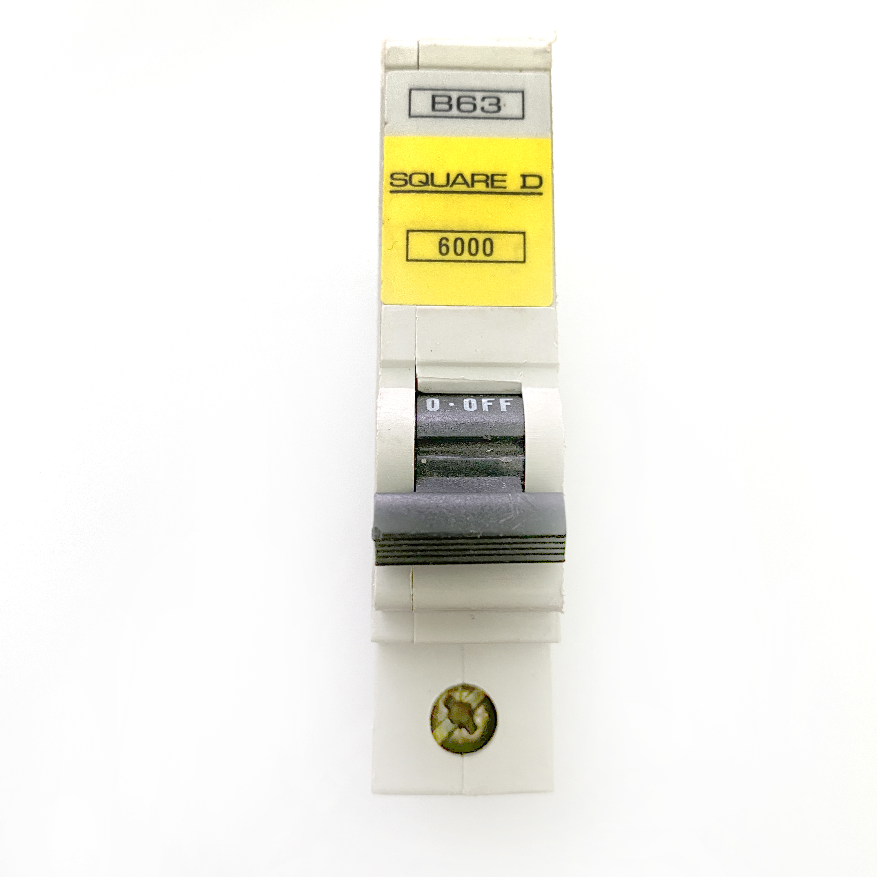 MCB's: Square D QOE Yellow Band 6000 B63 63A 63 Amp MCB Circuit Breaker ...