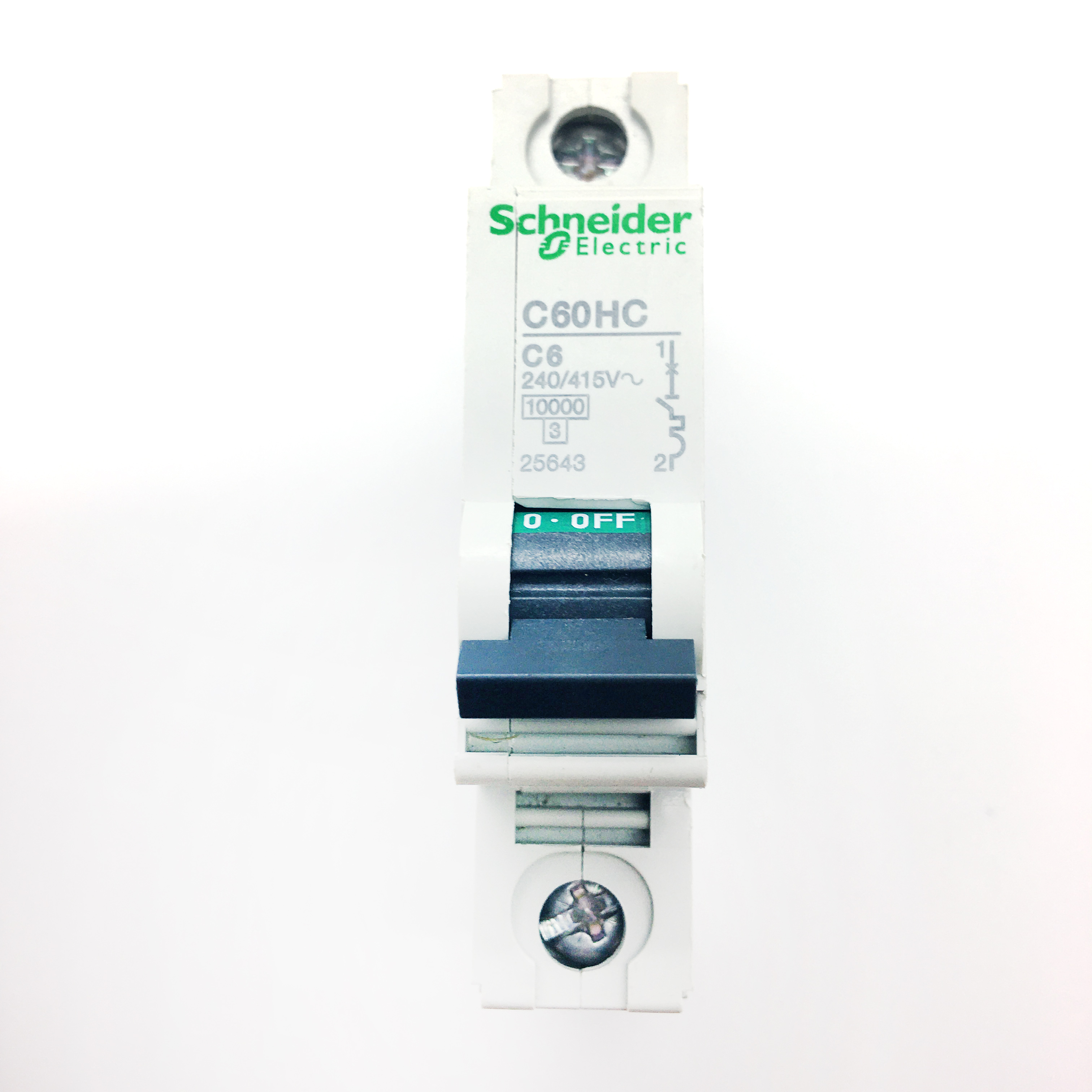 MCB's: Schneider Electric C60HC 25643 C6 6A 6 Amp MCB Circuit Breaker ...
