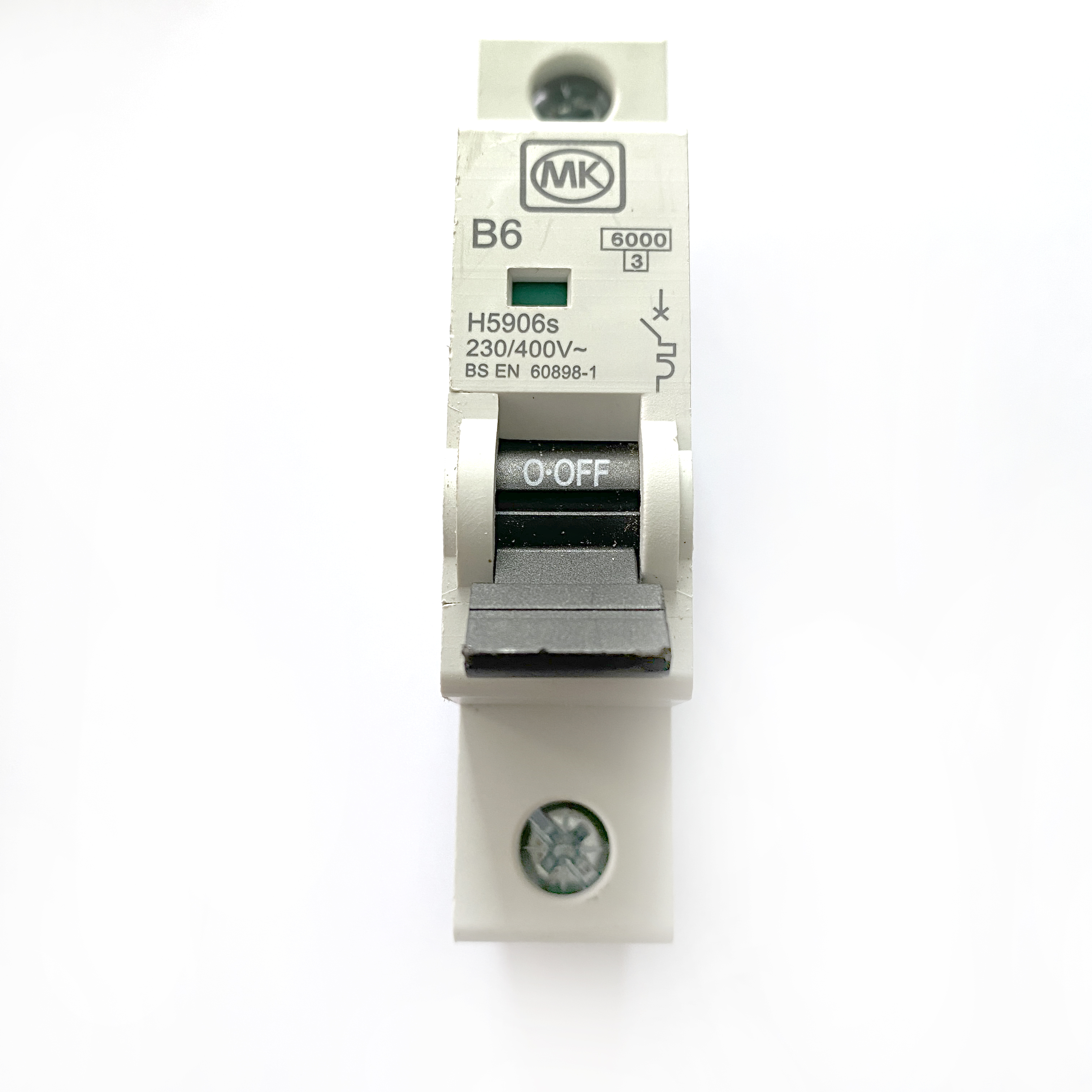 MCB's: MK Electric Sentry H5906s B6 6A 6 Amp MCB Circuit Breaker Type B
