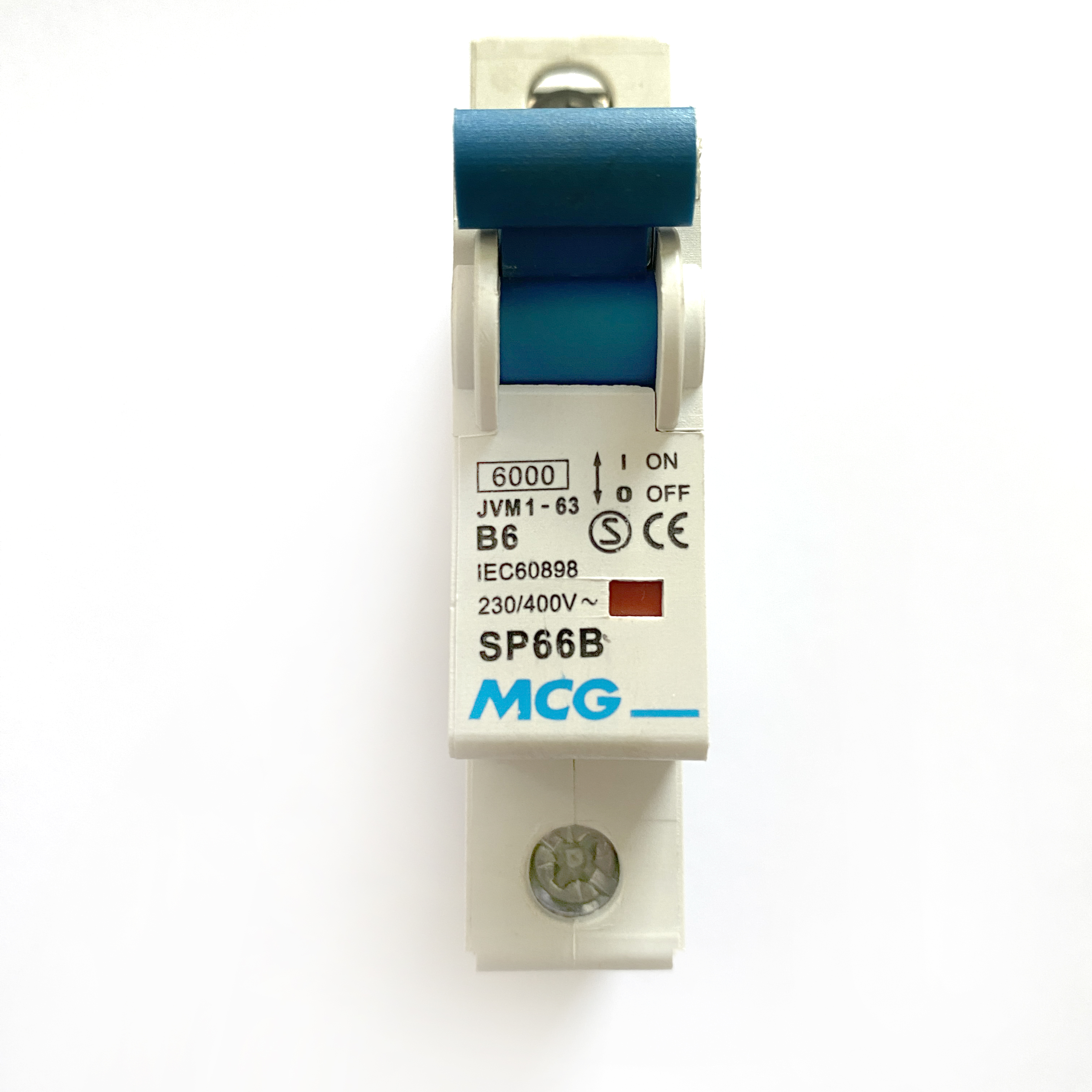 MCB's: MCG SP66B JVM1-63 Black Clip B6 6A 6 Amp MCB Circuit Breaker Type B