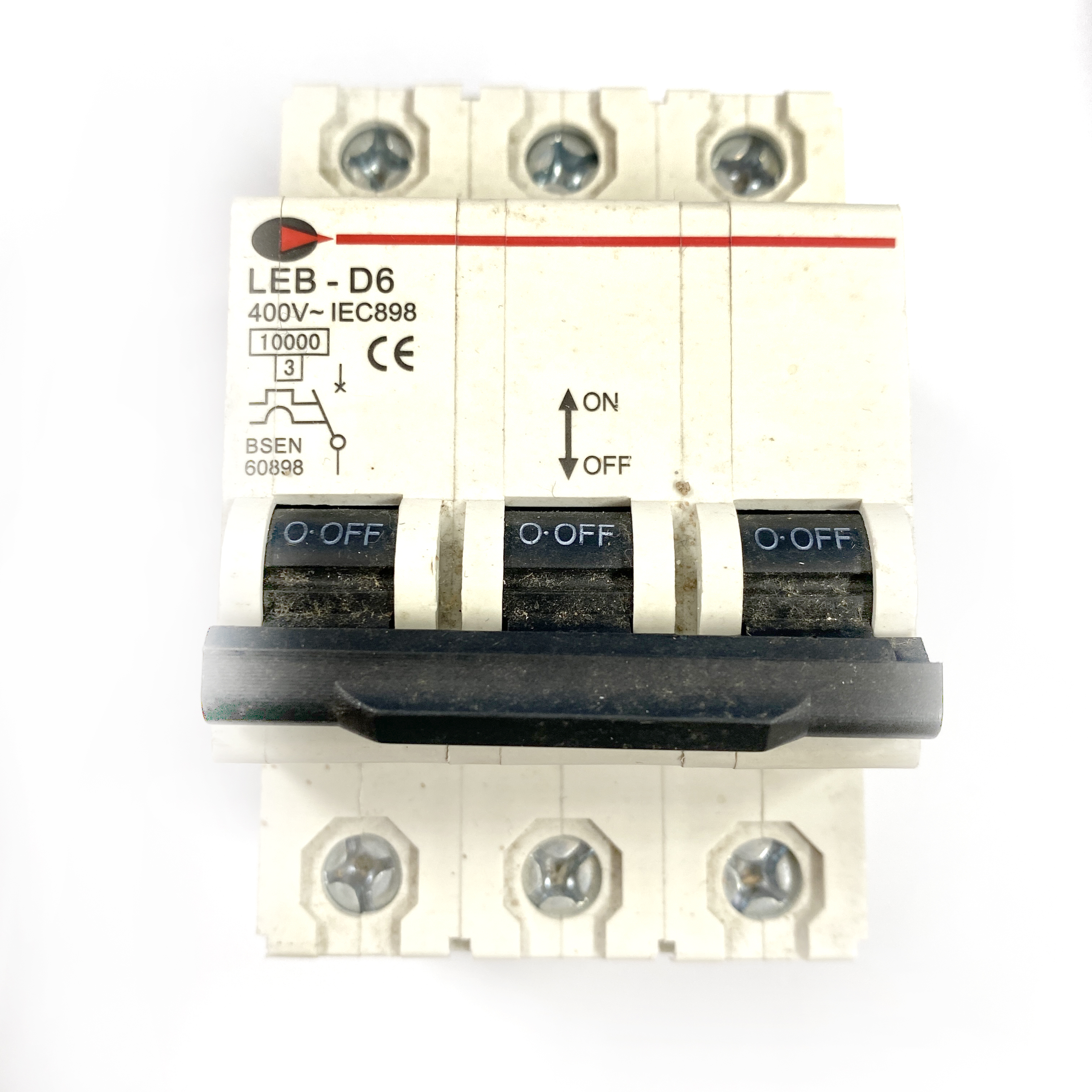 MCB's: Lewden Control Gear CGD LEB-D6 D6 6A 6 Amp 3 Pole Phase MCB ...