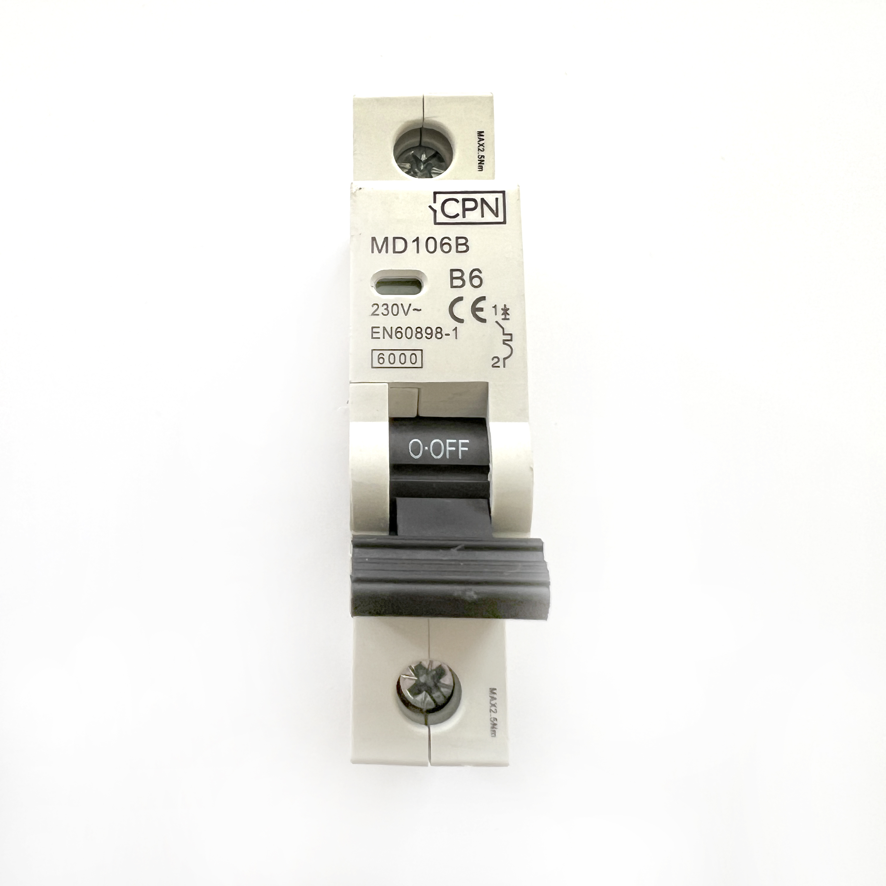 MCB's: CPN Cudis MD106B New Style B6 6A 6 Amp MCB Circuit Breaker Type B