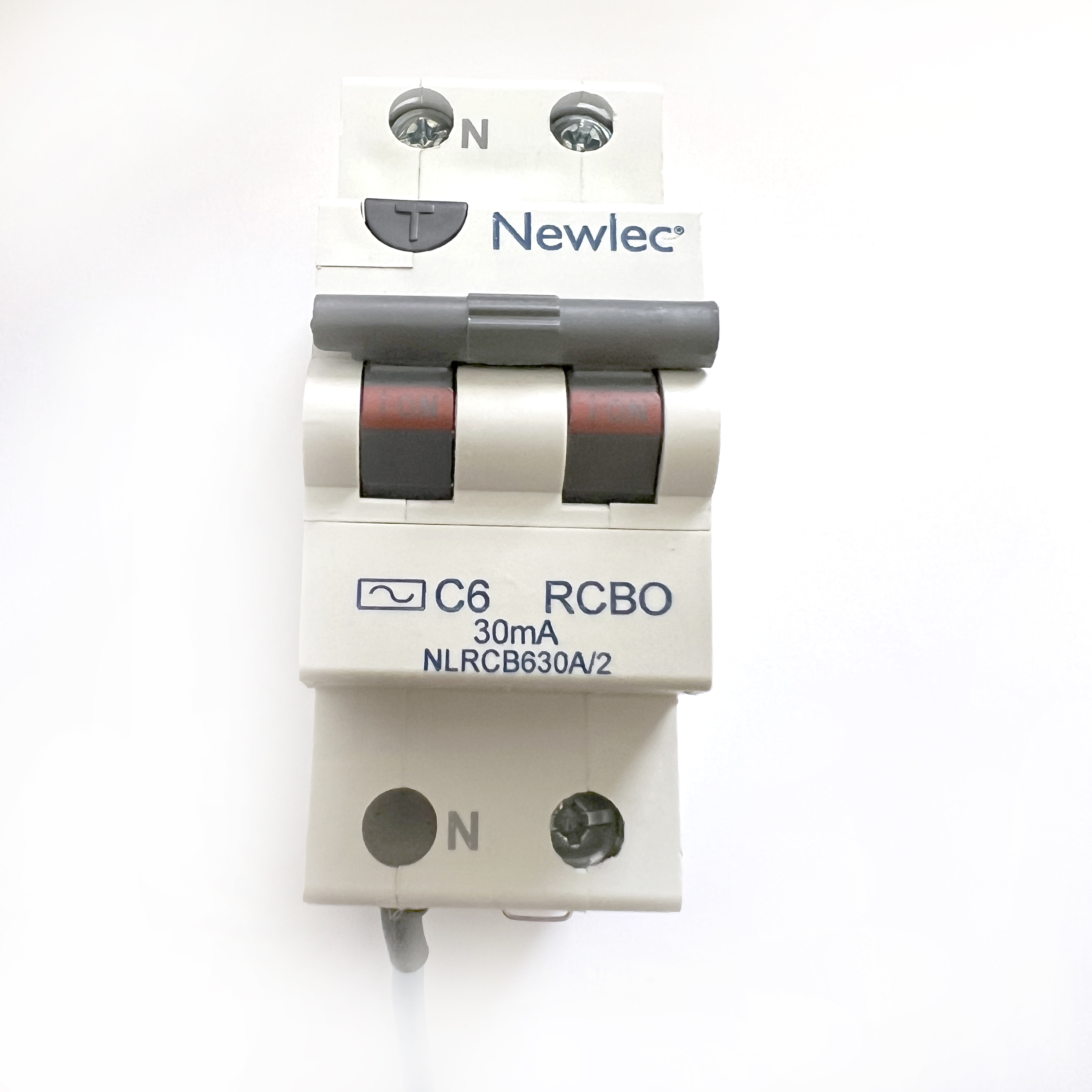 RCBO's: Newlec NLRCB630A/2 C6 6A 6 Amp 30mA RCBO 2 Double Pole Circuit ...