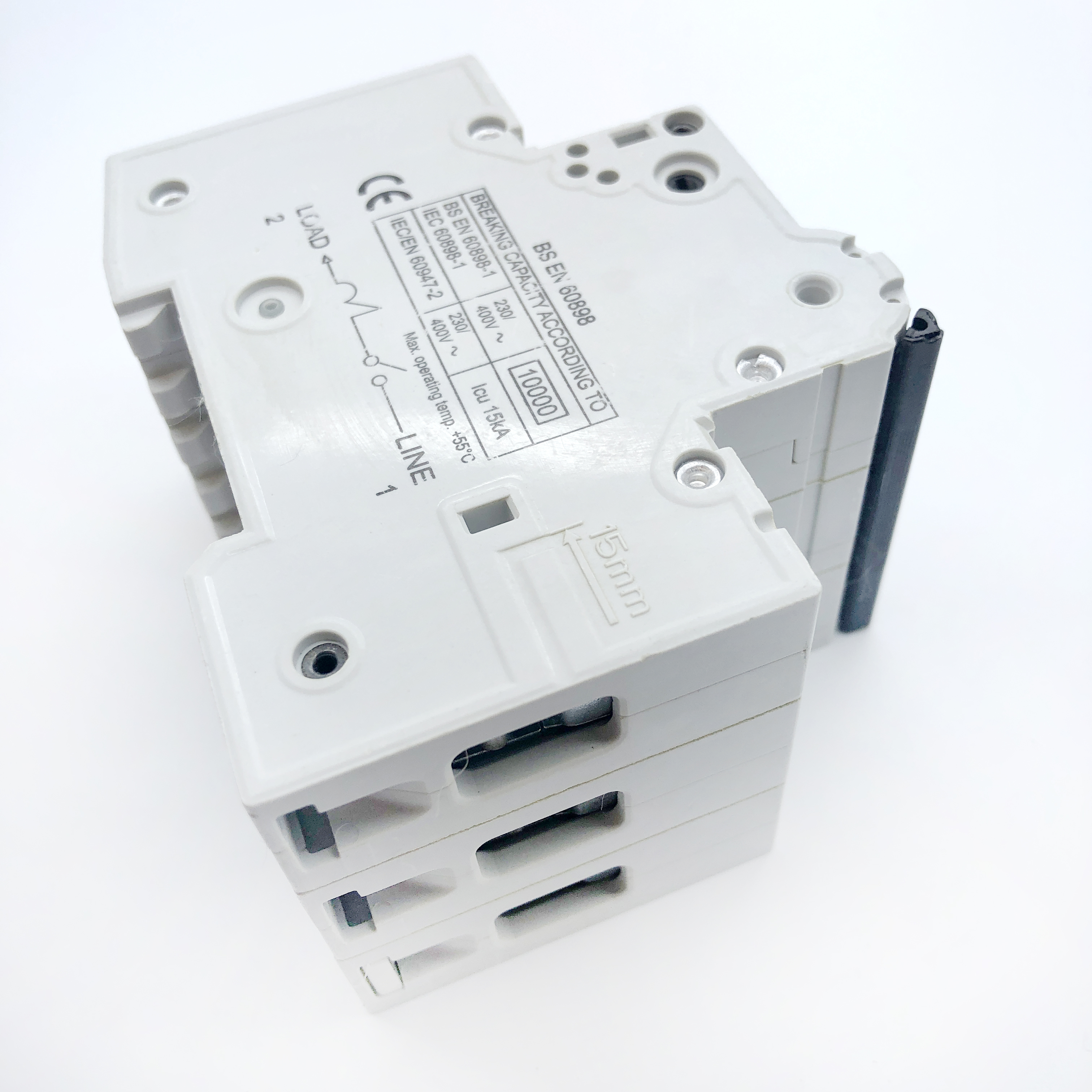 MCB's: Wylex PSB306-C White Clip C6 6A 6 Amp 3 Pole Phase MCB Circuit ...