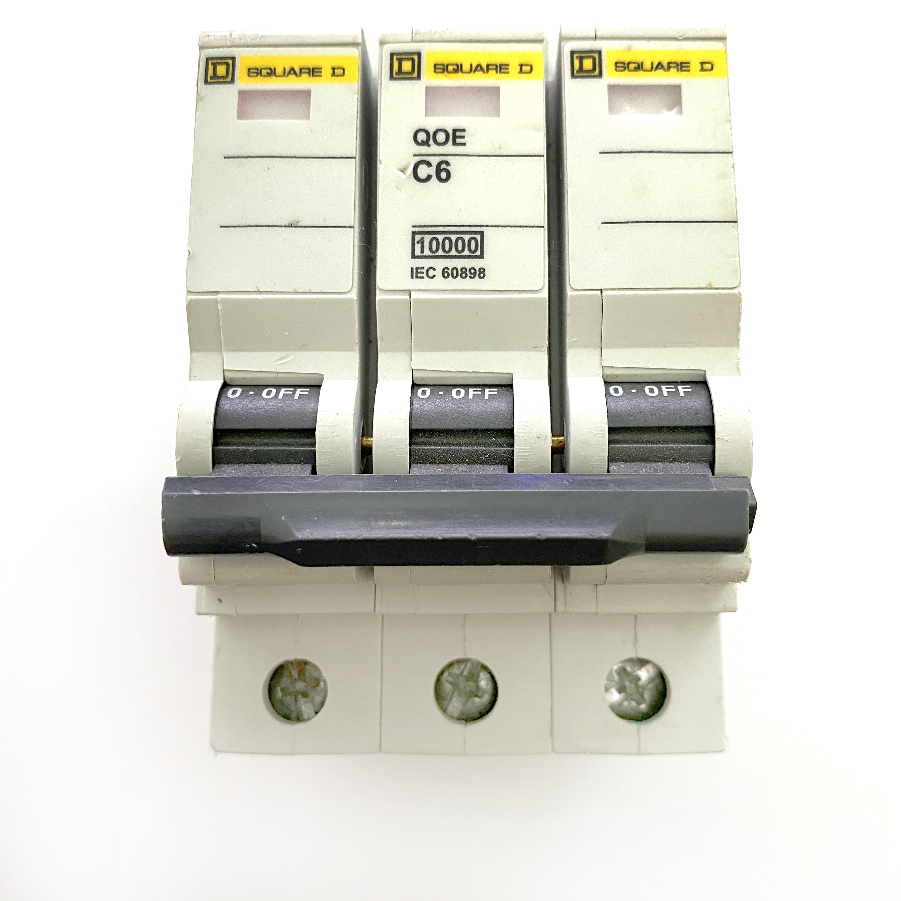MCB's: Square D QOE New Style 10000 C6 6A 6 Amp 3 Pole Phase MCB ...