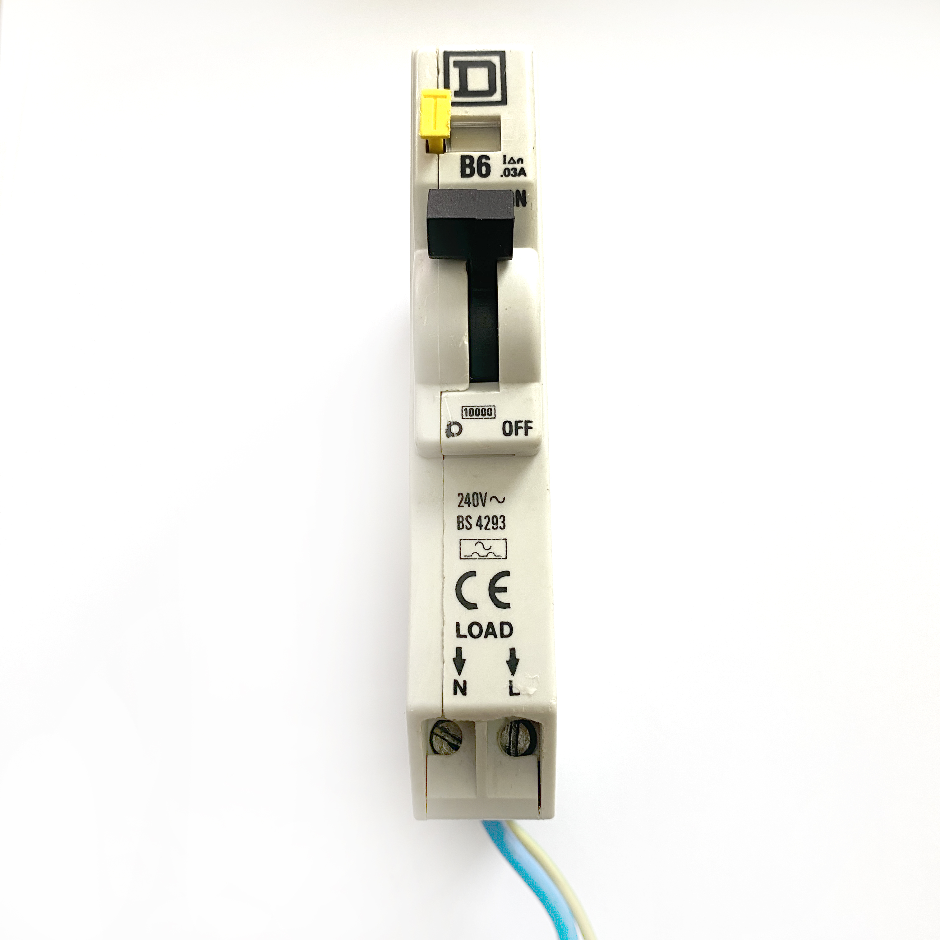 RCBO's: Square D Qwikline QOE QOE106B03 B6 6A 6 Amp 30mA RCBO Circuit ...