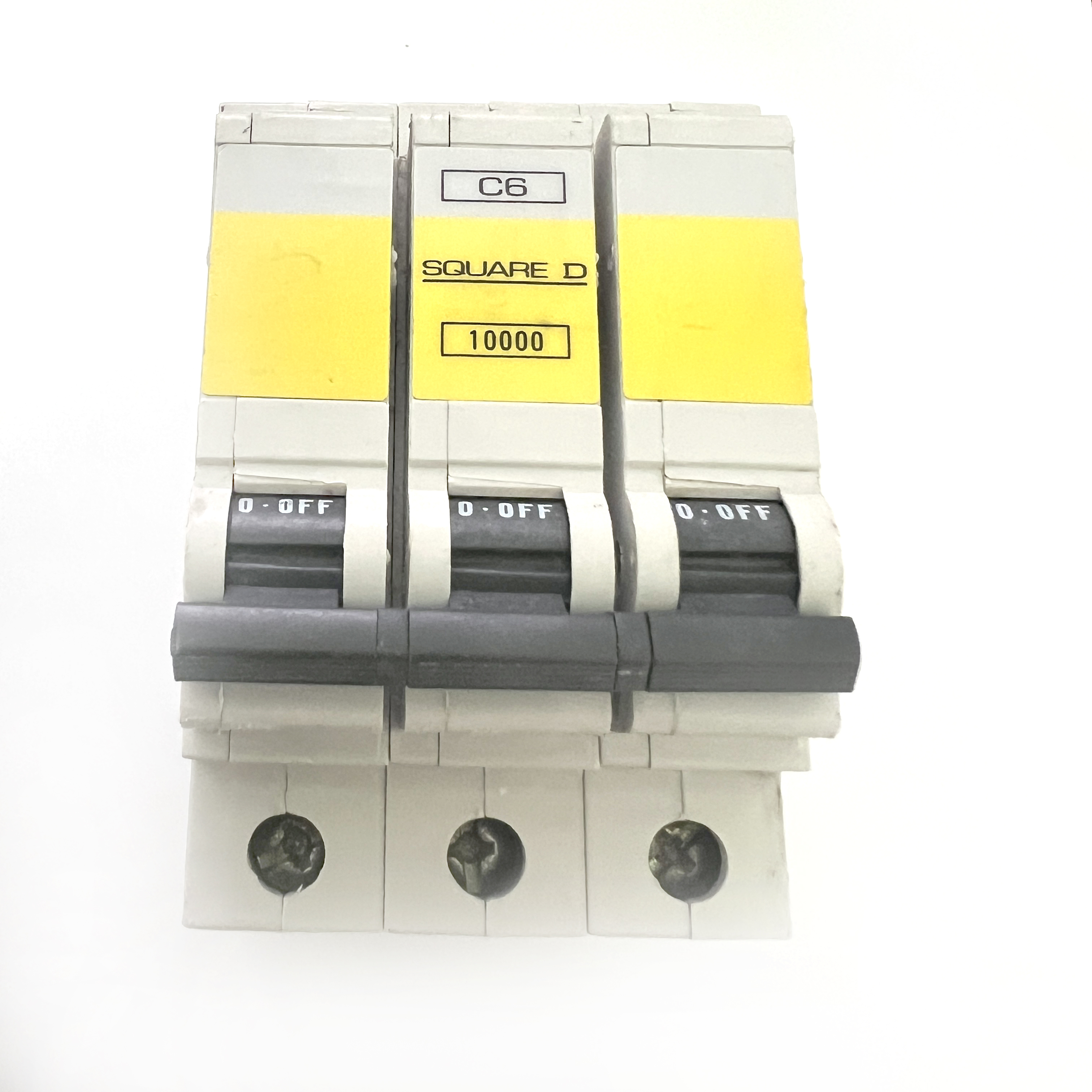 MCB's: Square D QOE Yellow Band 10000 QO306EC10 C6 6A 6 Amp 3 Pole ...