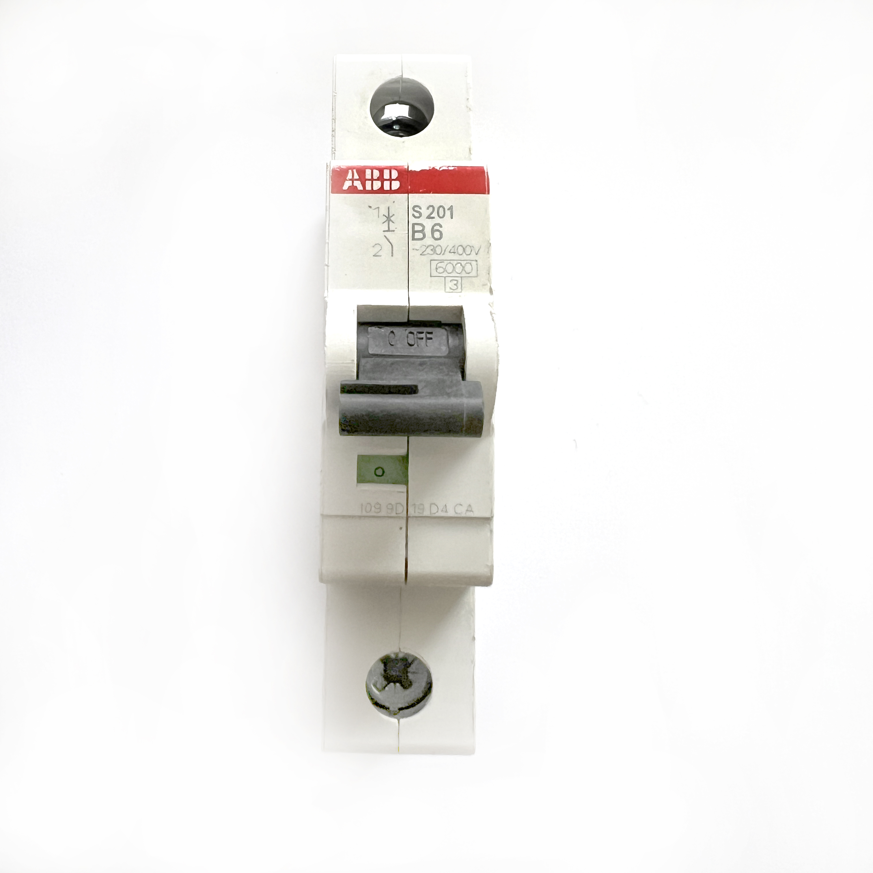 MCB's: ABB S201 B6 6A 6 Amp MCB Circuit Breaker Type B