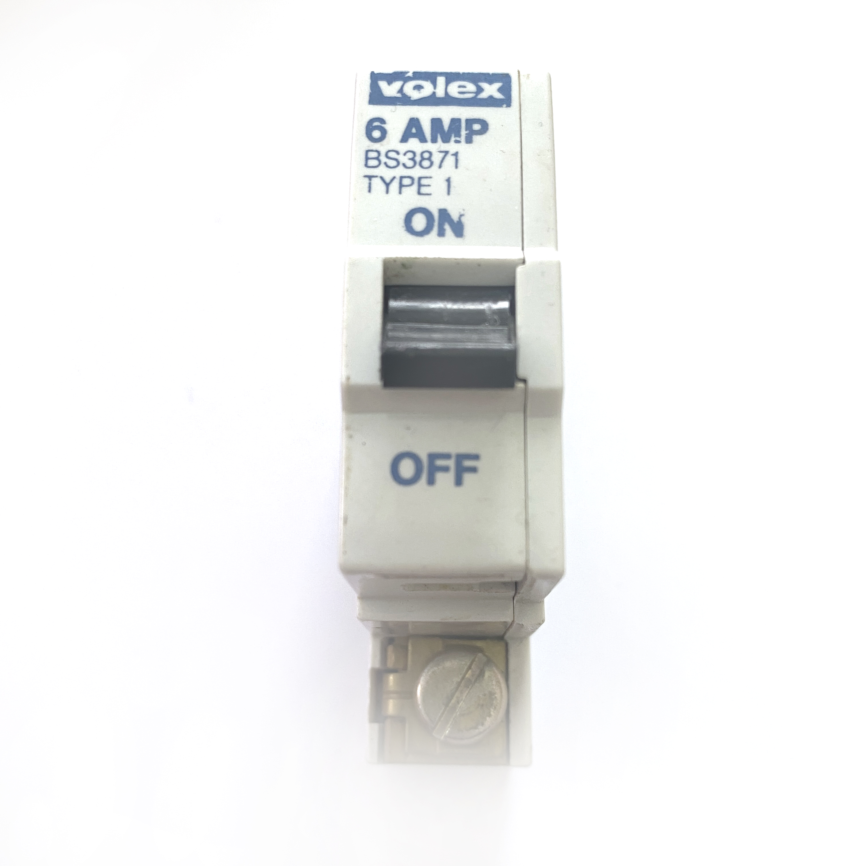 MCB's: Volex BS3871 6A 6 Amp MCB Circuit Breaker Type 1