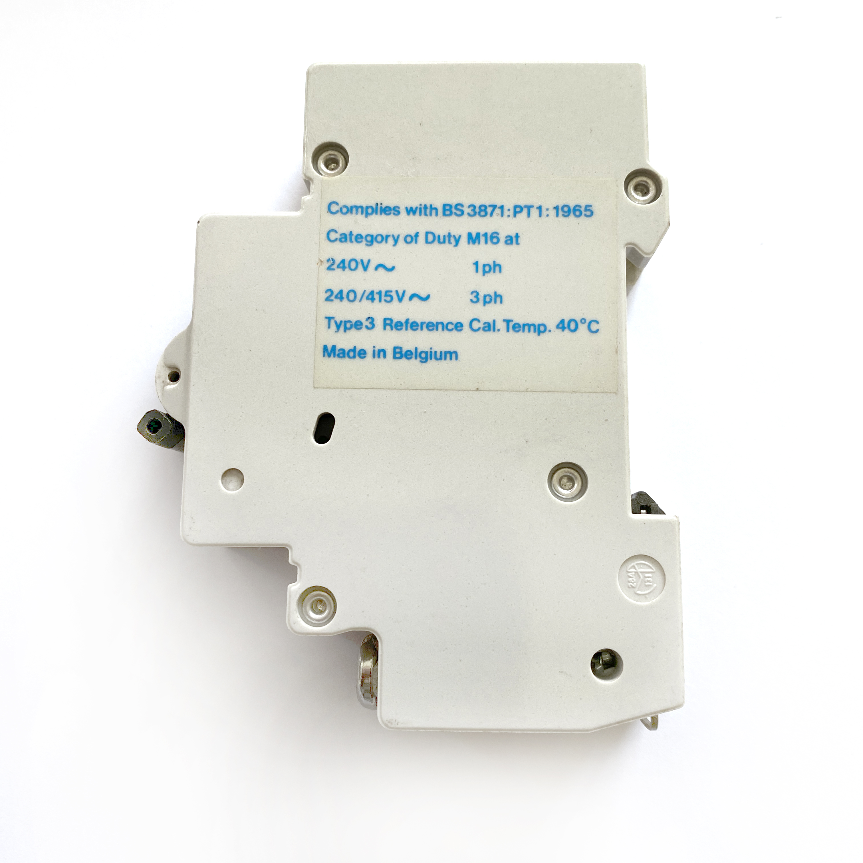 MCB's: GEC Vynckier Z6 M16 6A 6 Amp MCB Circuit Breaker Type 3