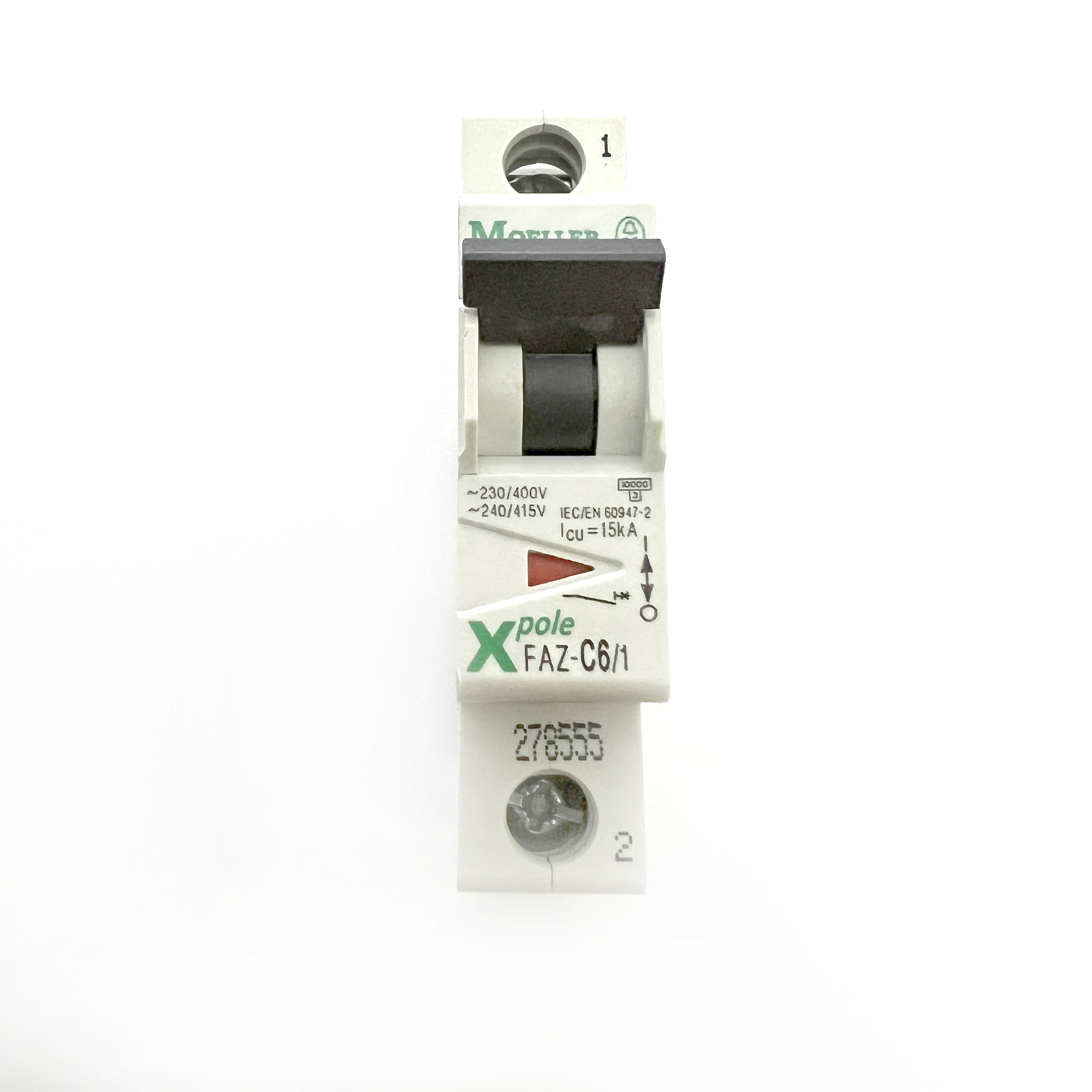 MCB's: Moeller xPole FAZ-C6/1 C6 6A 6 Amp MCB Circuit Breaker Type C