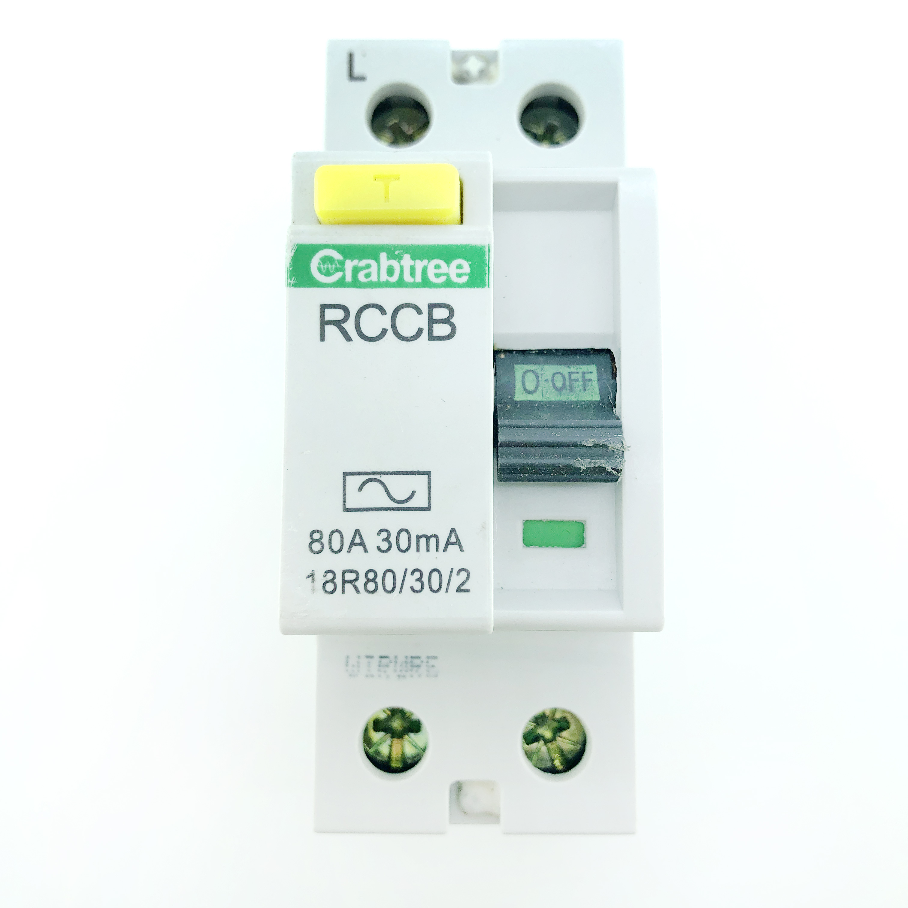 Residual Current Devices: Crabtree 18R80/30/2 80A 80 Amp 30mA RCD RCCB ...